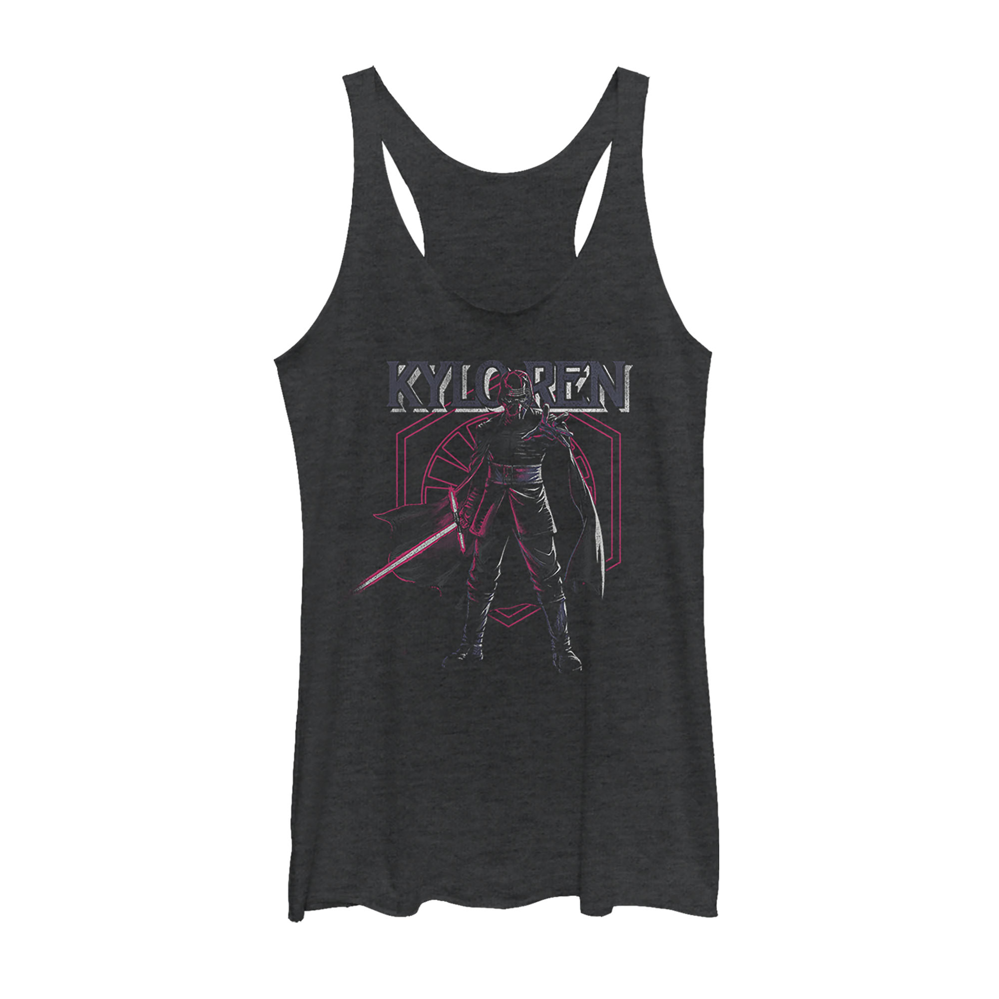 Women's Star Wars: The Rise of Skywalker Kylo Ren Emblem Racerback Tank ...