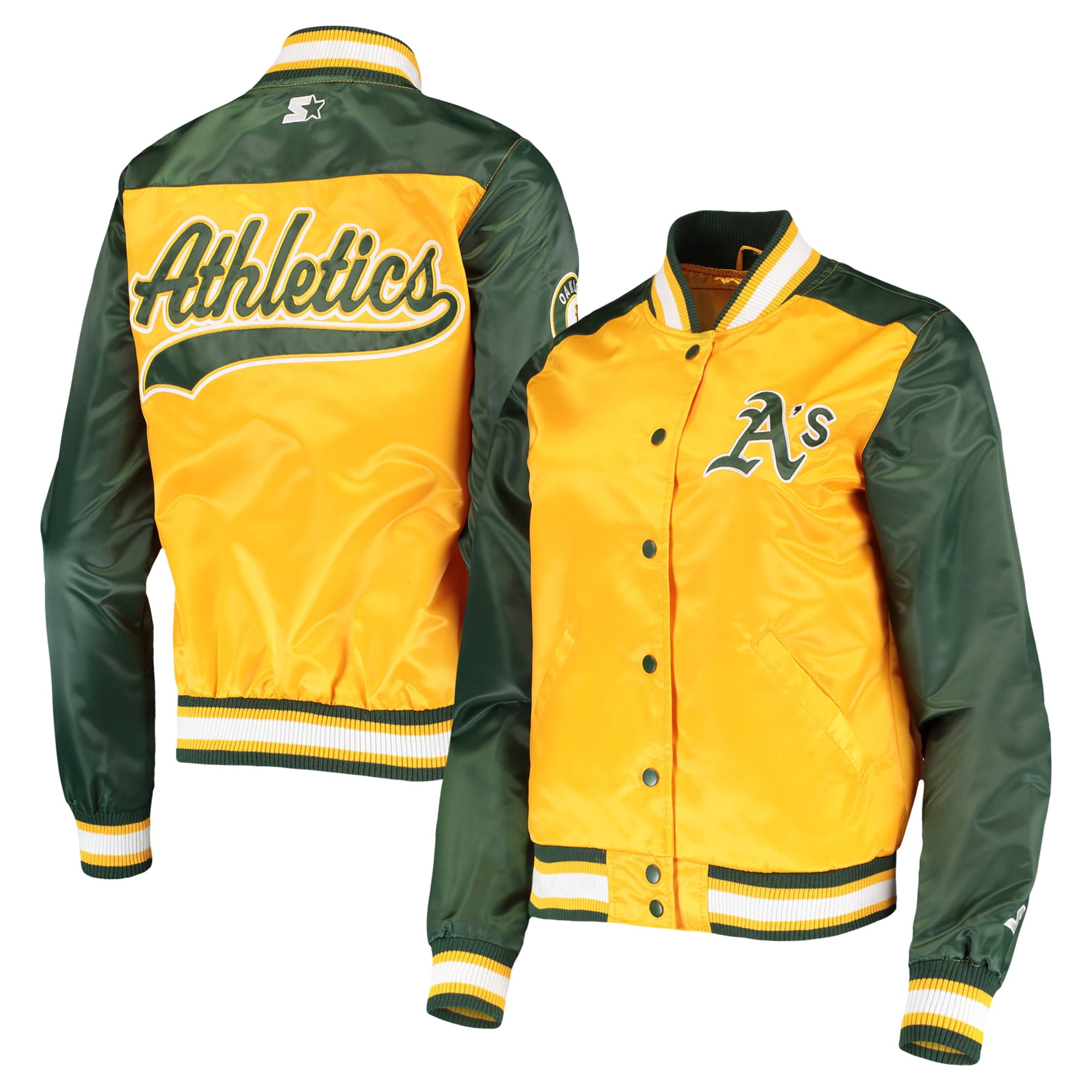 Women's Starter Gold Athletics The Legend Full-Snap Jacket - Walmart.com