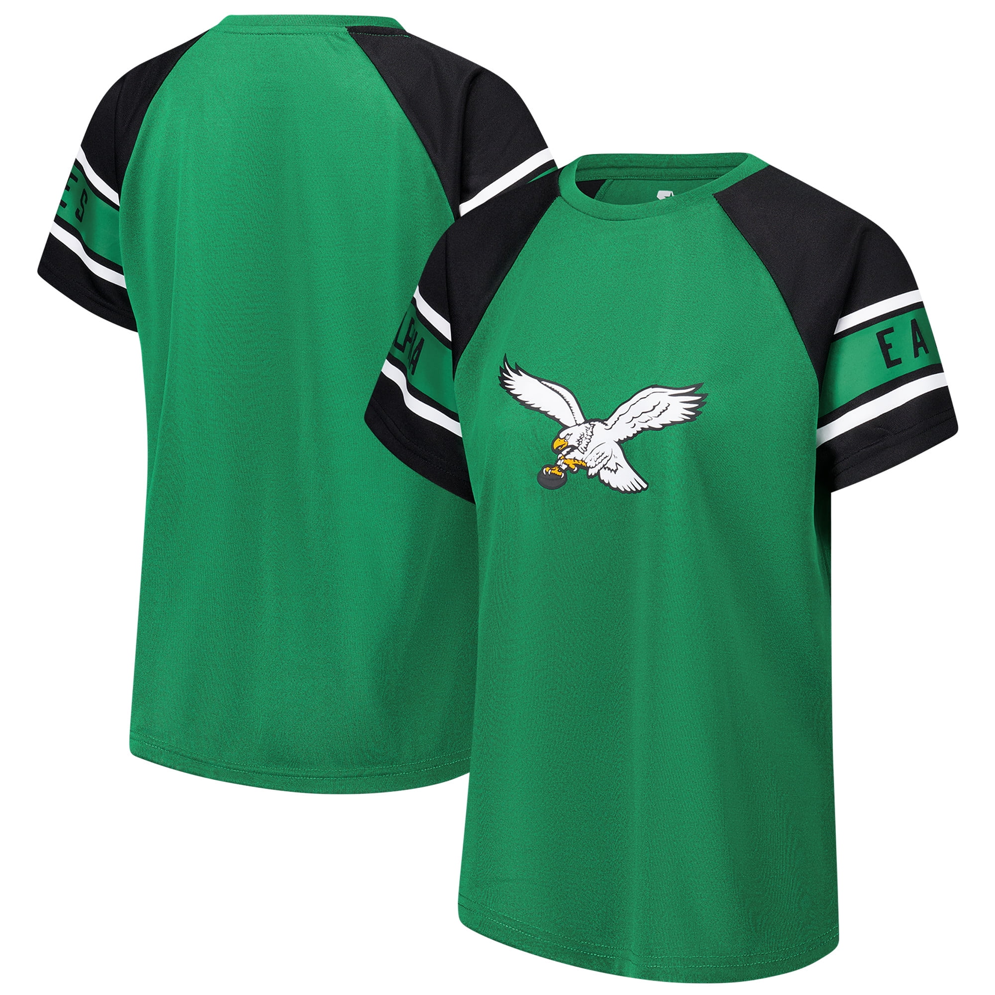 Women's Starter Kelly Green Philadelphia Eagles 1st Rounder Color Block ...