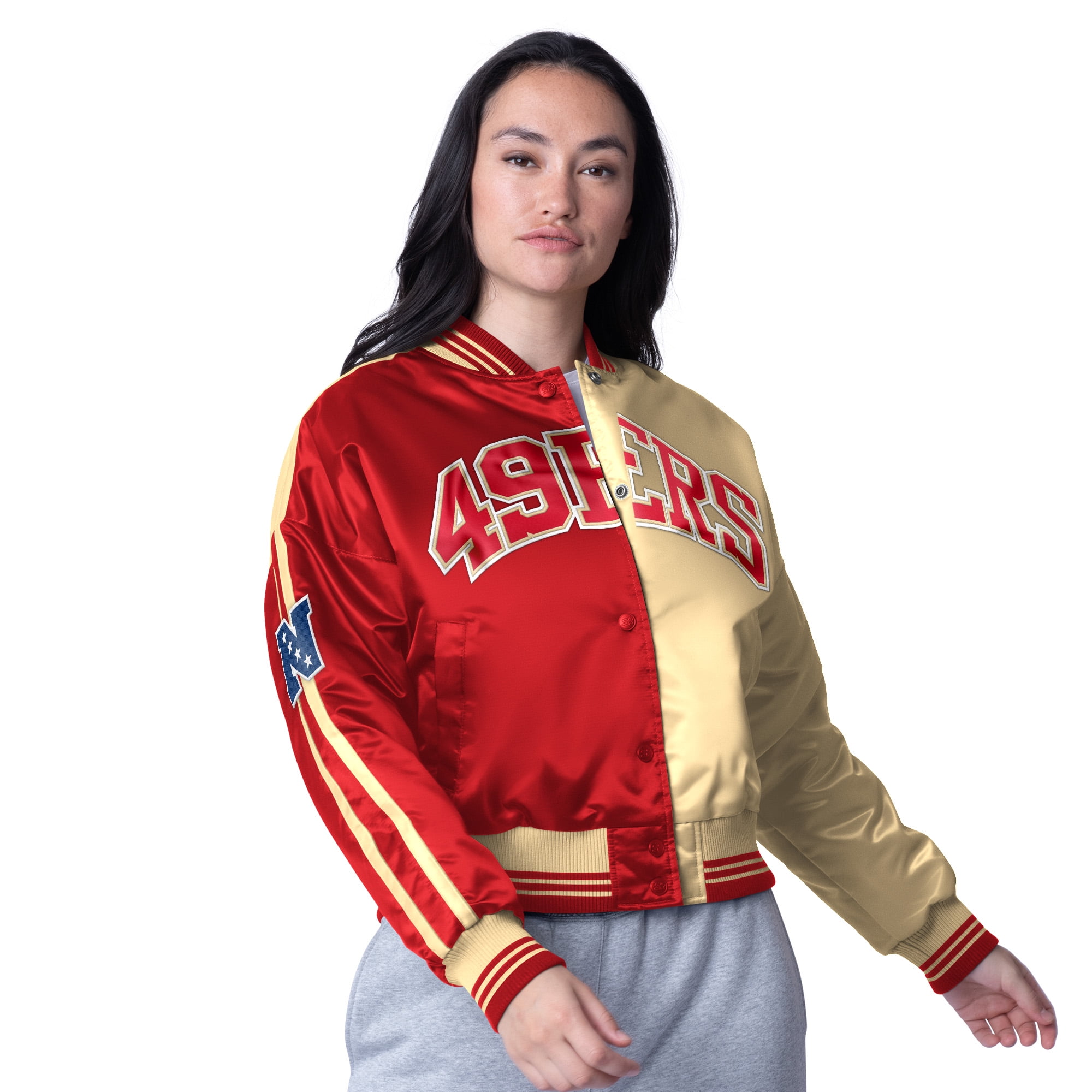Women's Starter Scarlet/Gold San Francisco 49ers Zone Blitz Cropped ...