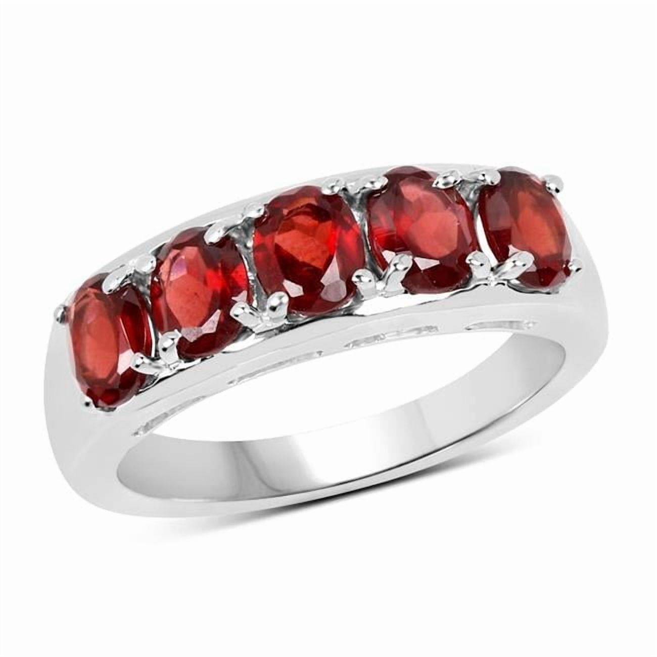 Women's Sterling Silver 2.5-carat Genuine Garnet Ring - Walmart.com
