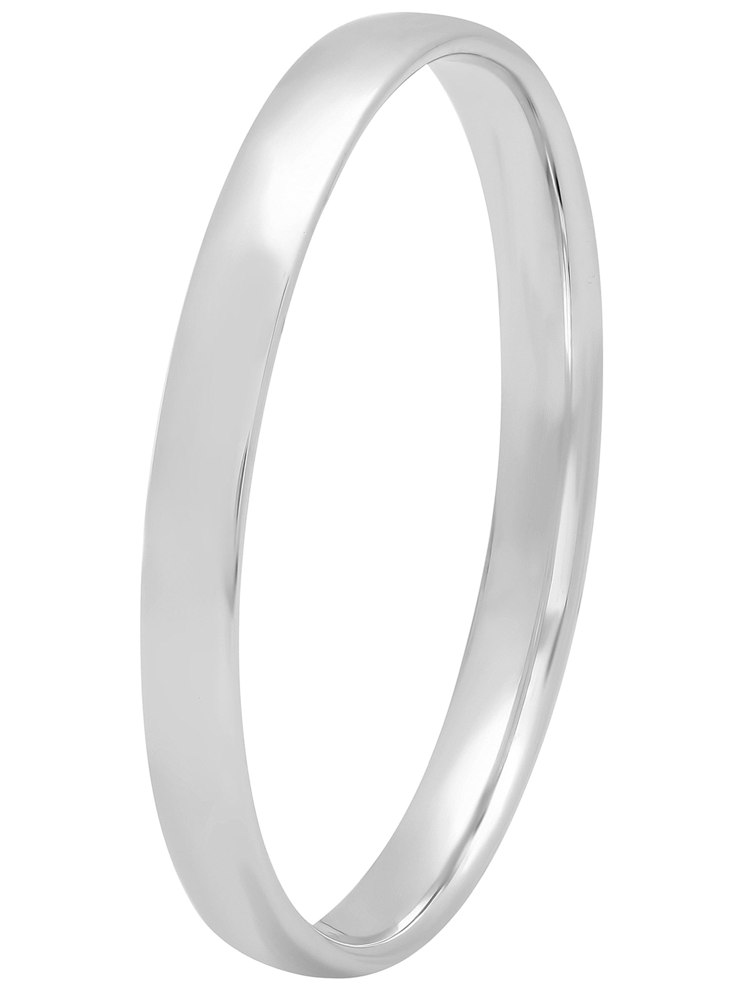 Women's Sterling Silver High-Polish Ring, 2mm - Walmart.com