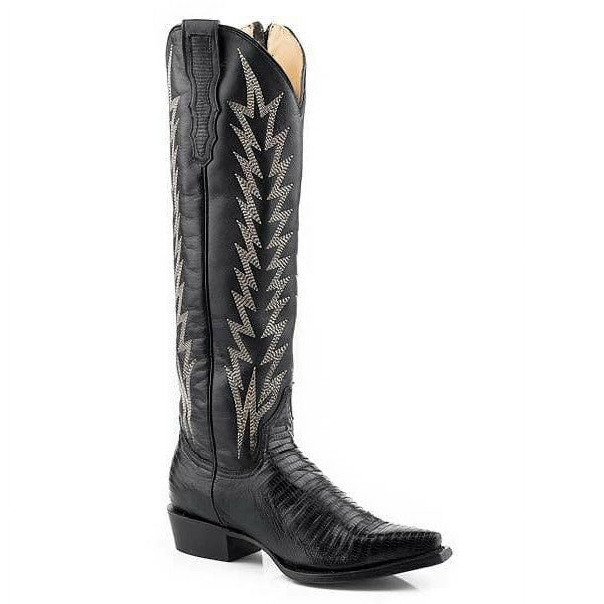 Women's Stetson Talia Teju Boots Handcrafted Black - Walmart.com