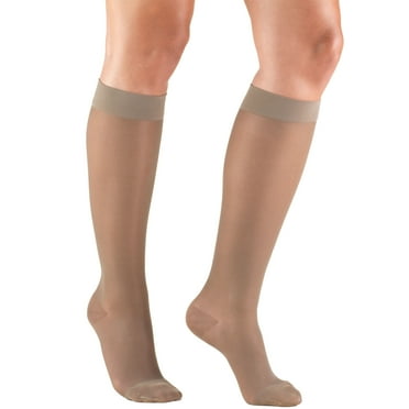 Truform Sheer Pantyhose: 15-20 mmHg, Beige, Medium - Walmart.com