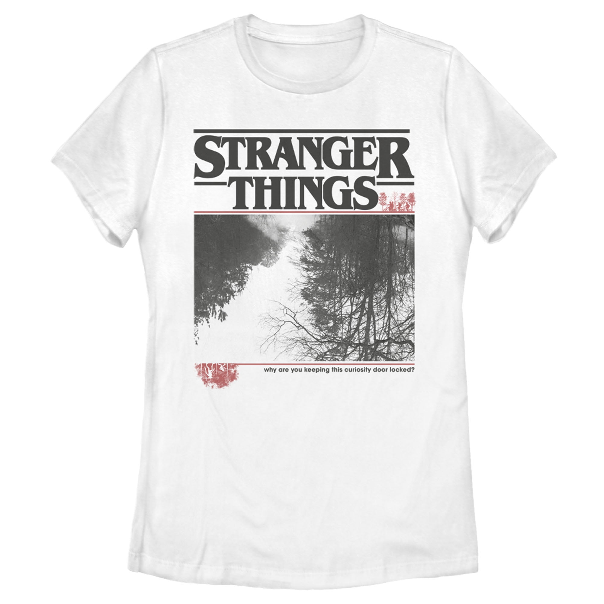 Women's Stranger Things Curiosity Door Locked Graphic T-Shirt - Walmart.com
