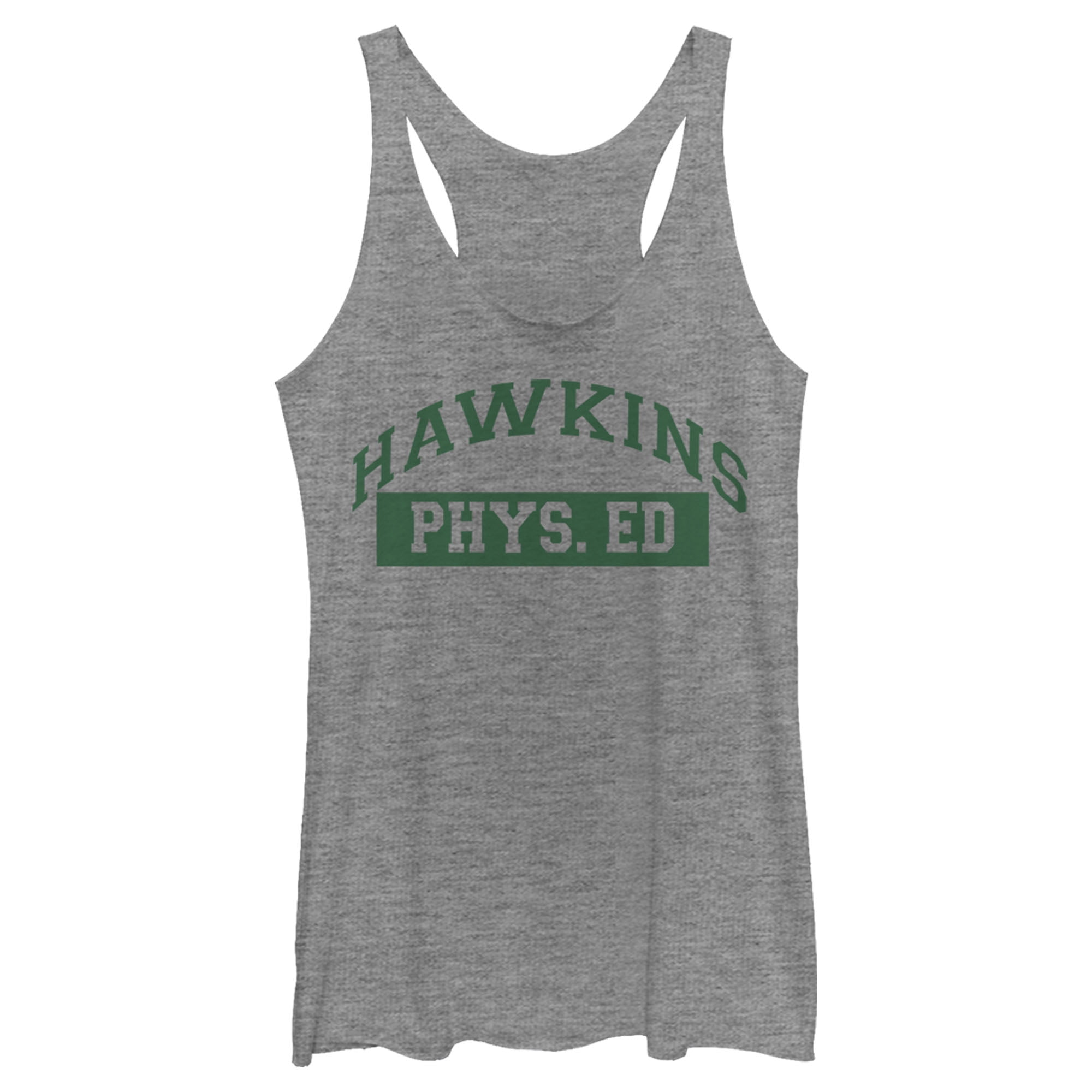 Women's Stranger Things Hawkins Phys. Ed Costume Racerback Tank Top ...