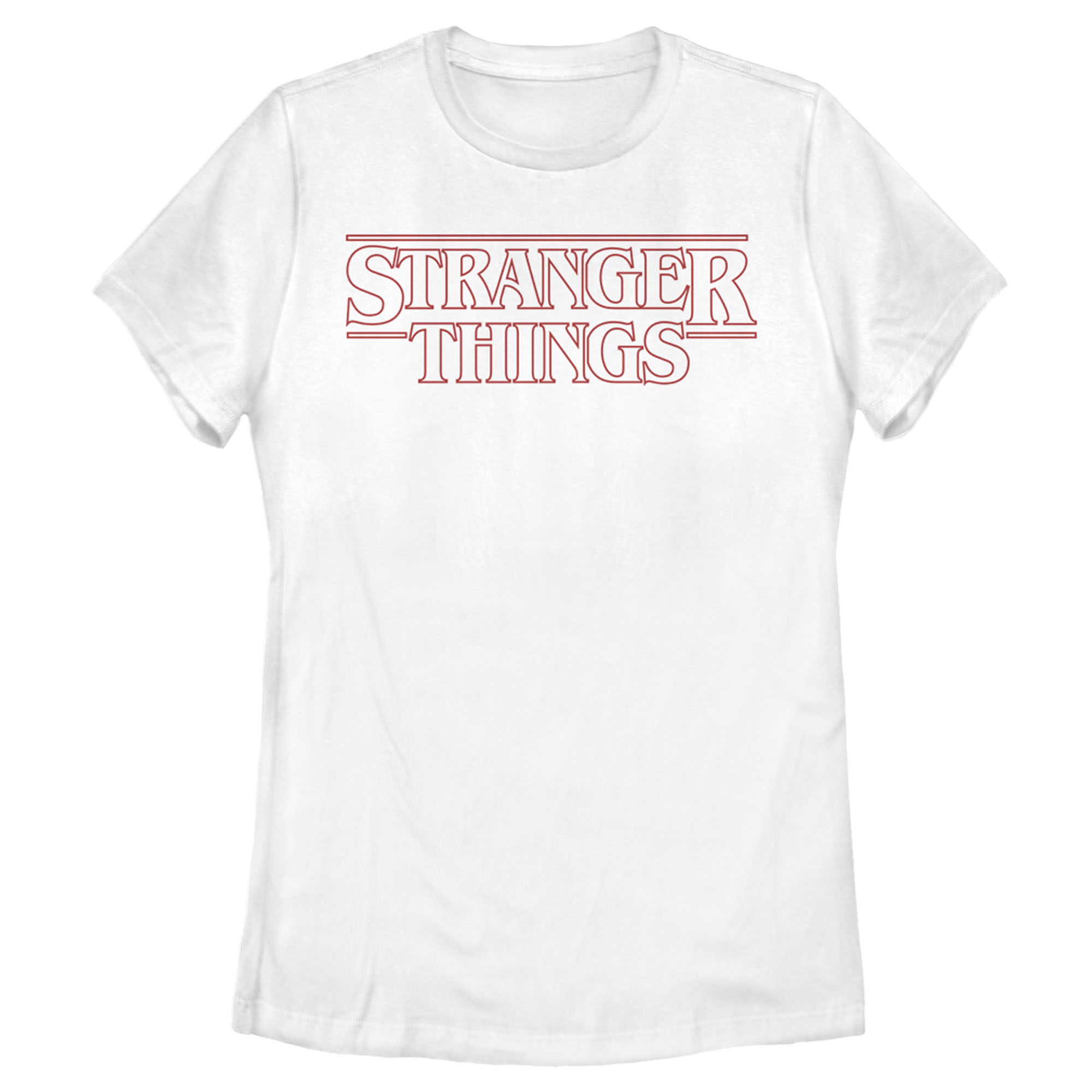 Women's Stranger Things Sleek Outline Logo Graphic T-Shirt - Walmart.com