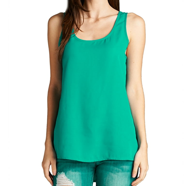 Sheer Chiffon Sleeveless Blouse