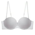 Women's Strapless Push Up Bra Underwire Padded T-Shirt Bra Wedding Bra ...