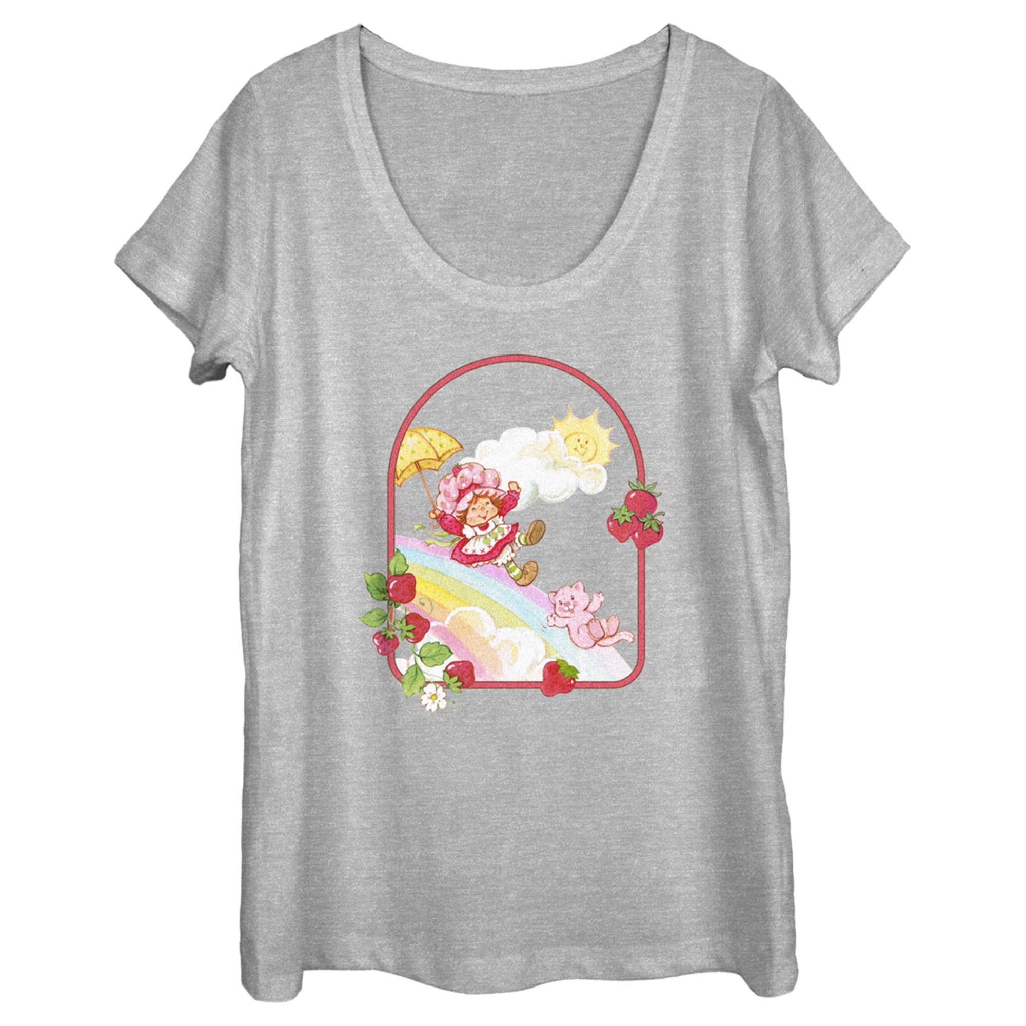 Women's Strawberry Shortcake Rainbow Slide Adventure Scoop Neck ...