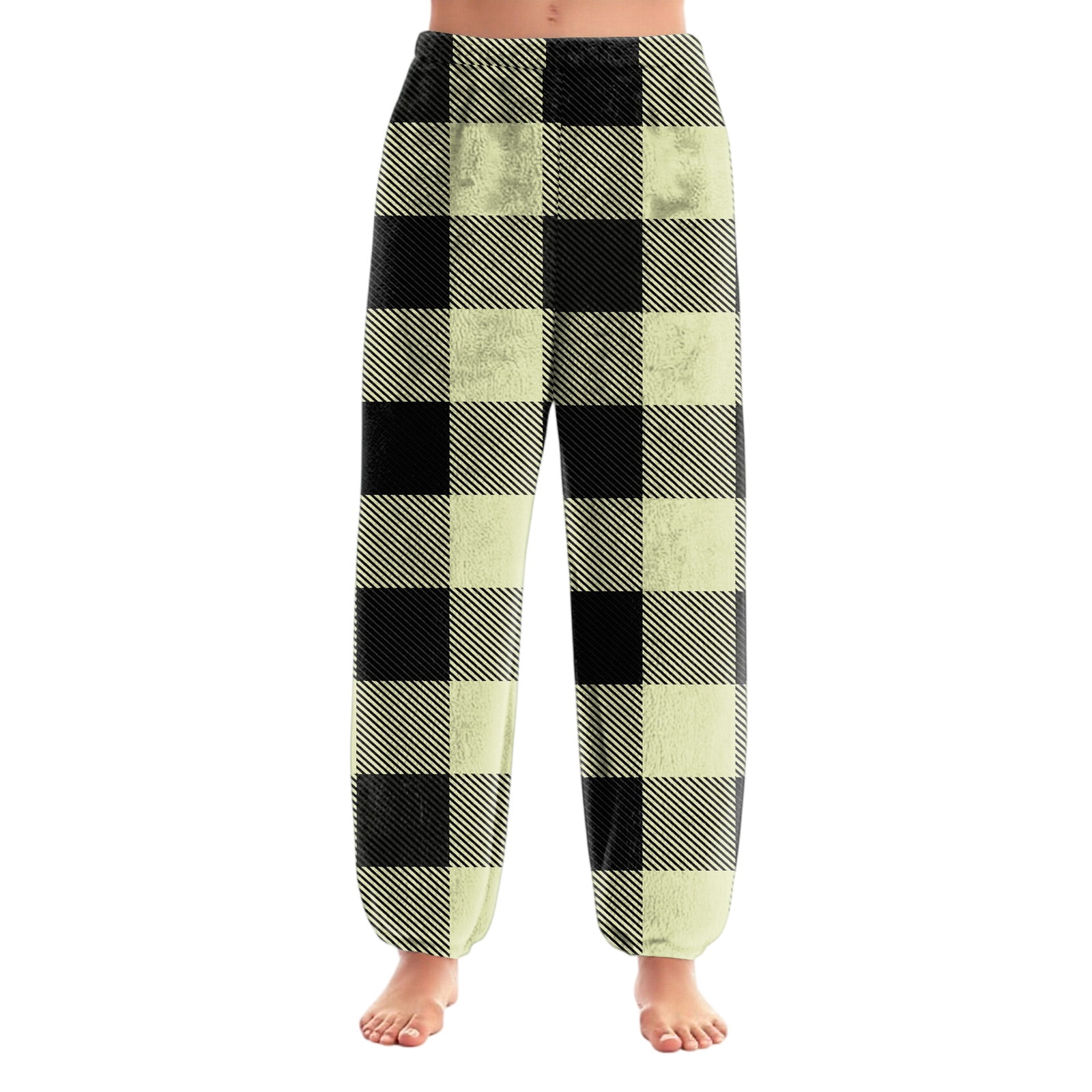 Women's Striped Print Cuff Pants, Casual Lounge Sleep Pants, Soft ...