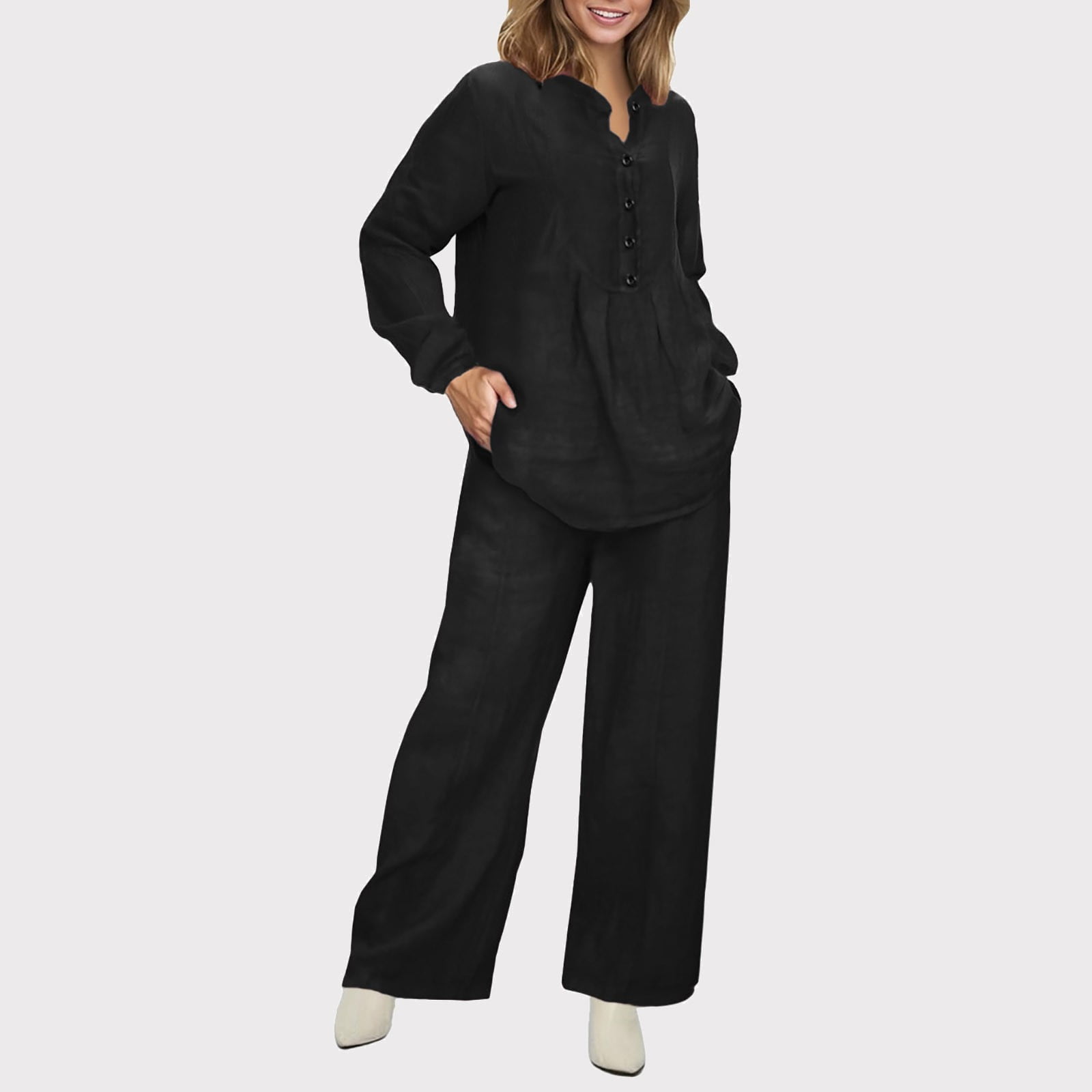 Women's Stylish And Comfortable And Linen Long Sleeved Half Cardigan ...