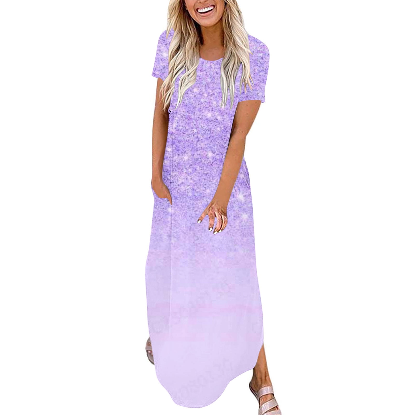 Women's Summer Dresses Spring Sundresses Beach Clothes Outfit Vacation ...