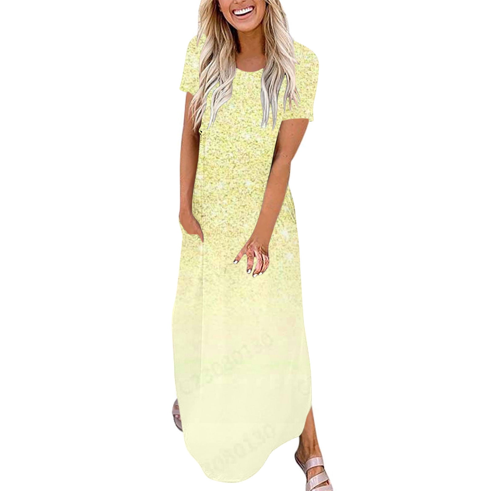 Women's Summer Dresses Spring Sundresses Beach Clothes Outfit Vacation ...