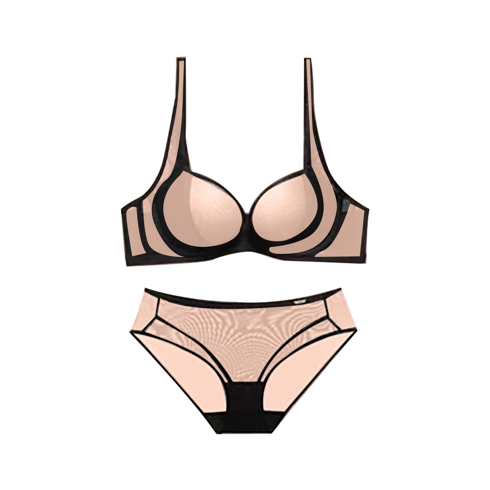 Womens Summer Lingerie Set Small Chest Enhancing Gathering And Anti