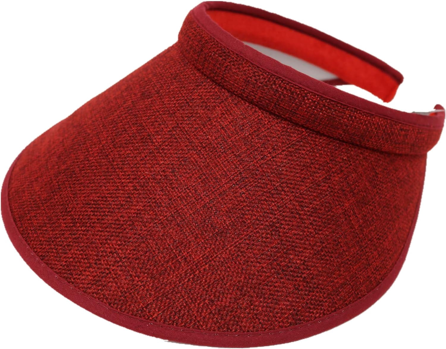 Women's Summer Sun UV Protection Visor Wide Brim Clip on Beach Pool ...