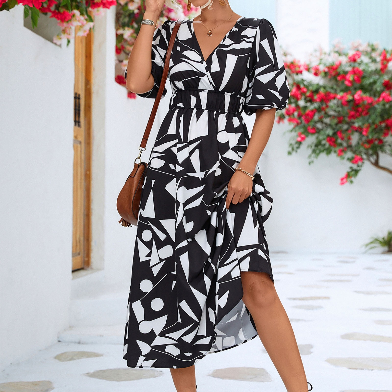 Women's Summer Sundress Women's Casual Spring and Summer Floral ...