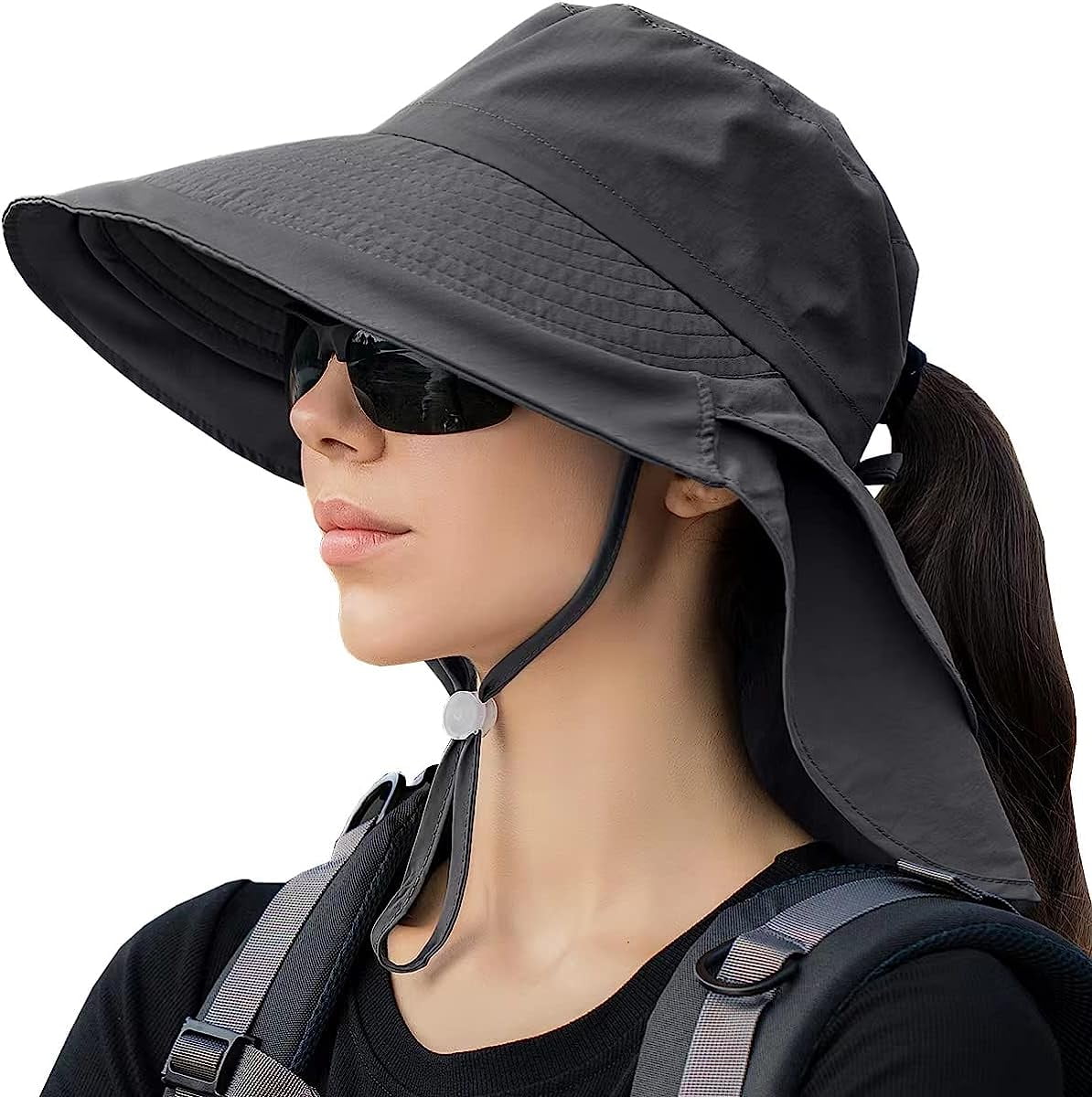 Women's Sun Hat Upf 50+, Wide Brim & Eyelet For Hiking - Walmart.com