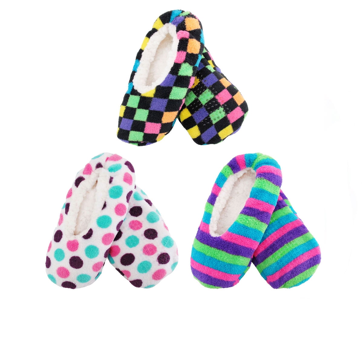 Women's Super Soft Warm Colorful Indoor Slipper Socks Cozy Slip On ...