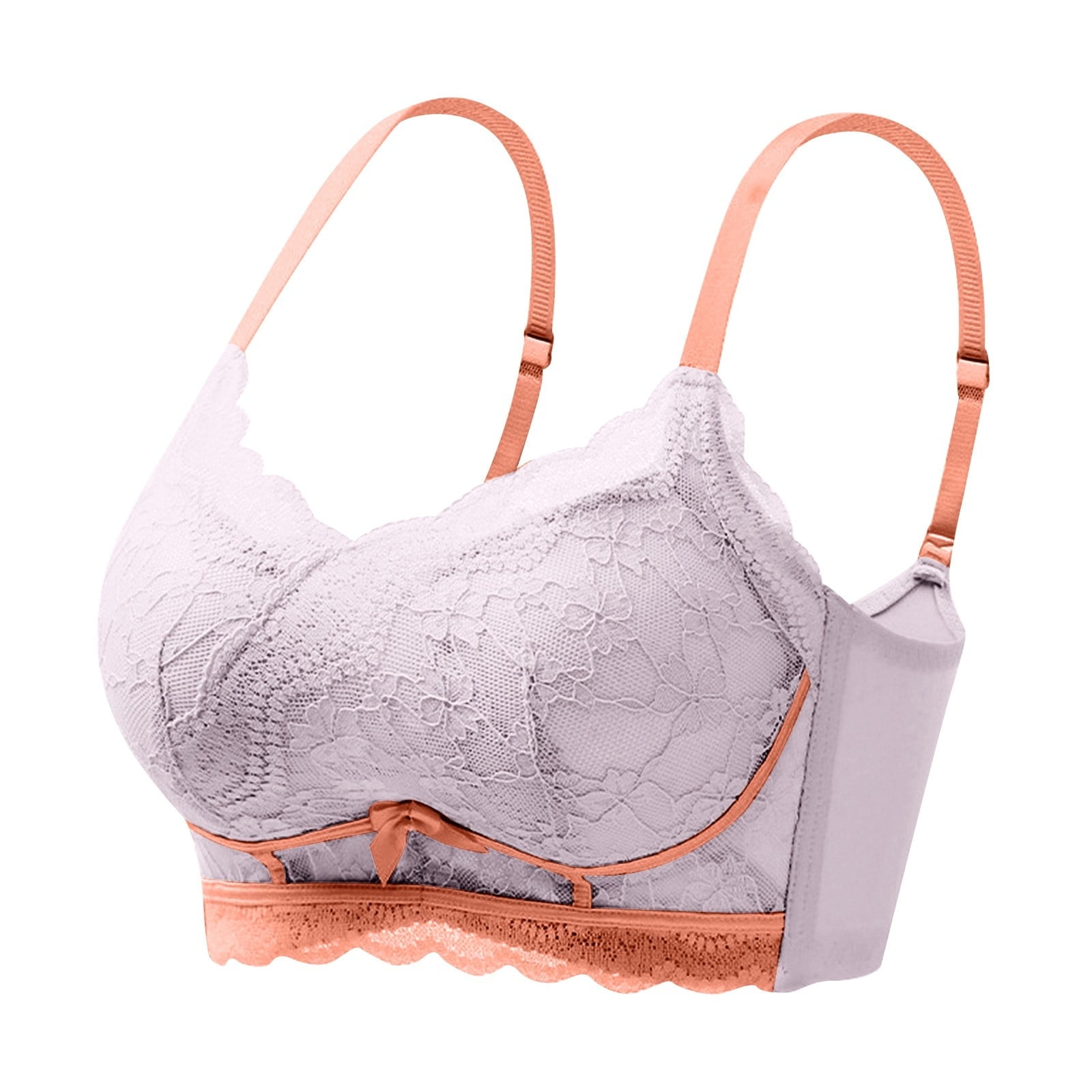 Women's Super Thick Lace Adjustable Support Bra for Small Chest ...