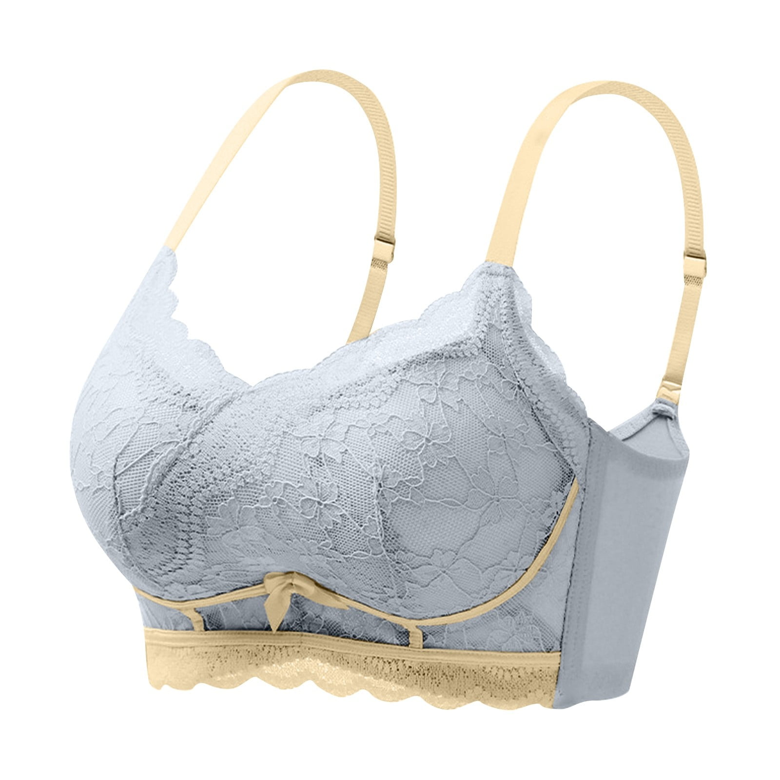 Women's Super Thick Lace Adjustable Support Bra for Small Chest ...