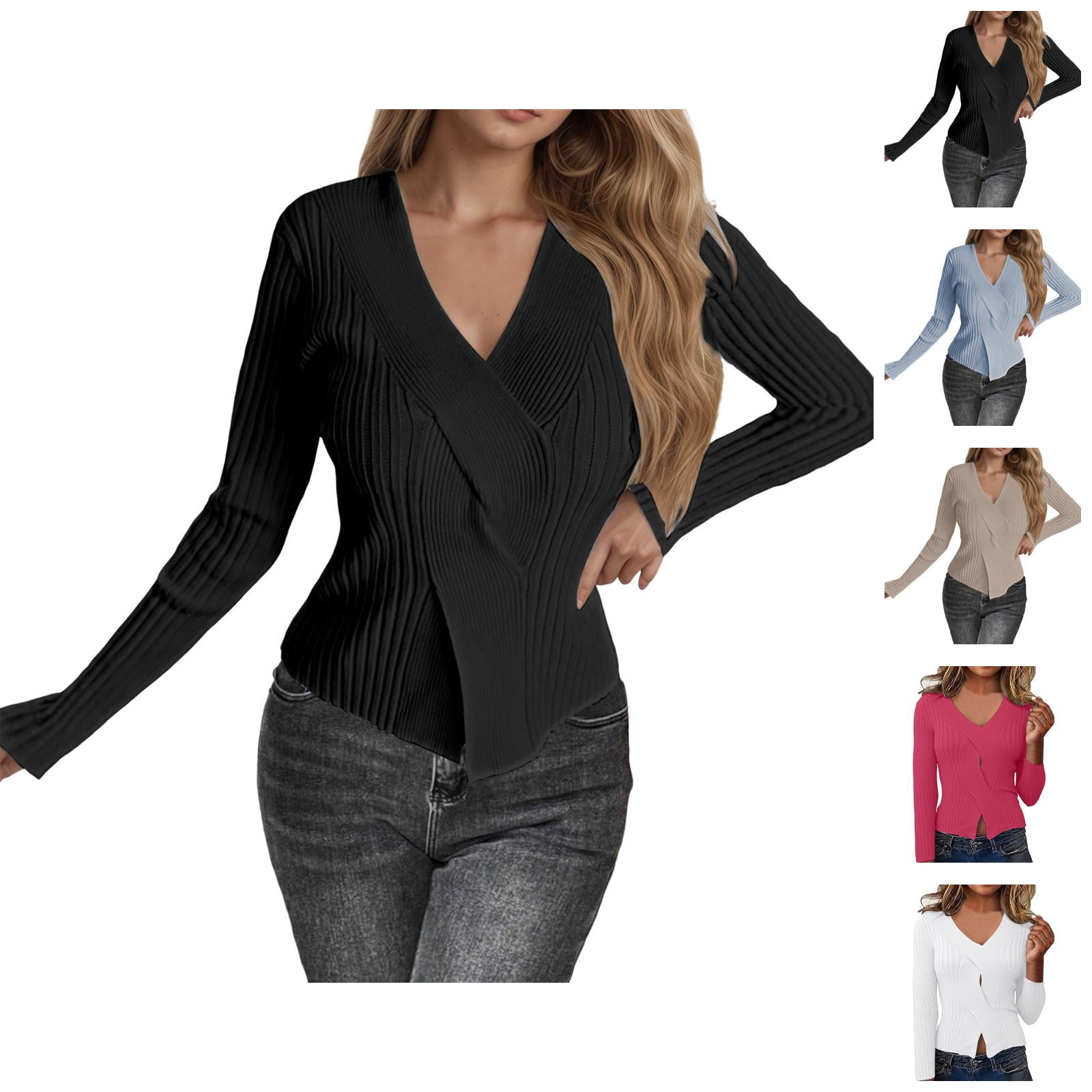 Women's Sweaters Pullover Cropped Casual Knit Y2K Trendy Summer Concert ...