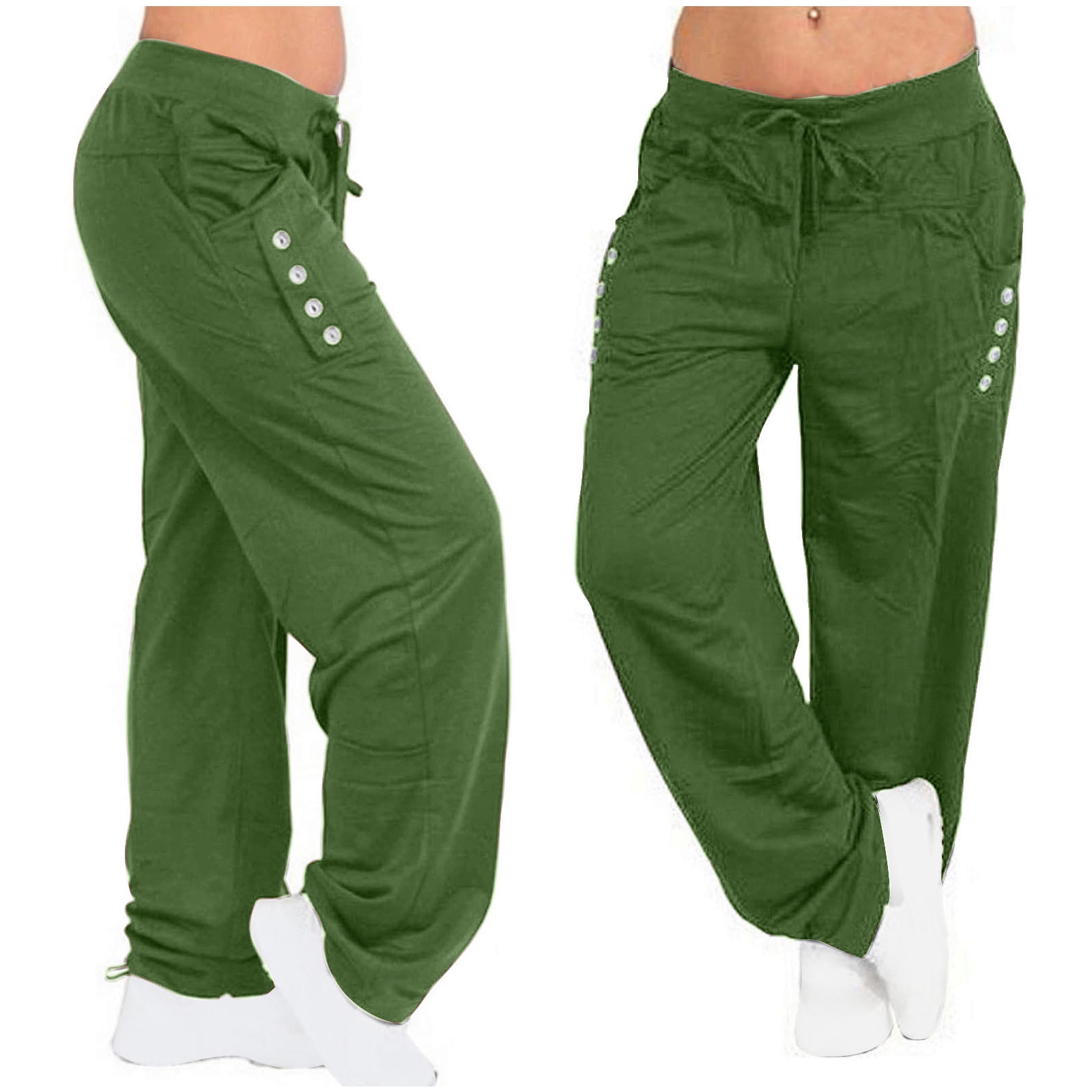 Women's Sweatpants Plus Size Casual Loose Running Jogger Drawstring ...
