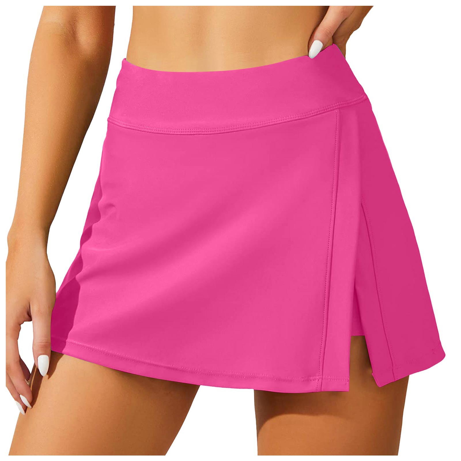 Women's Swim Skirt Belly Swim Dress Built In Shorts High Waisted Split ...