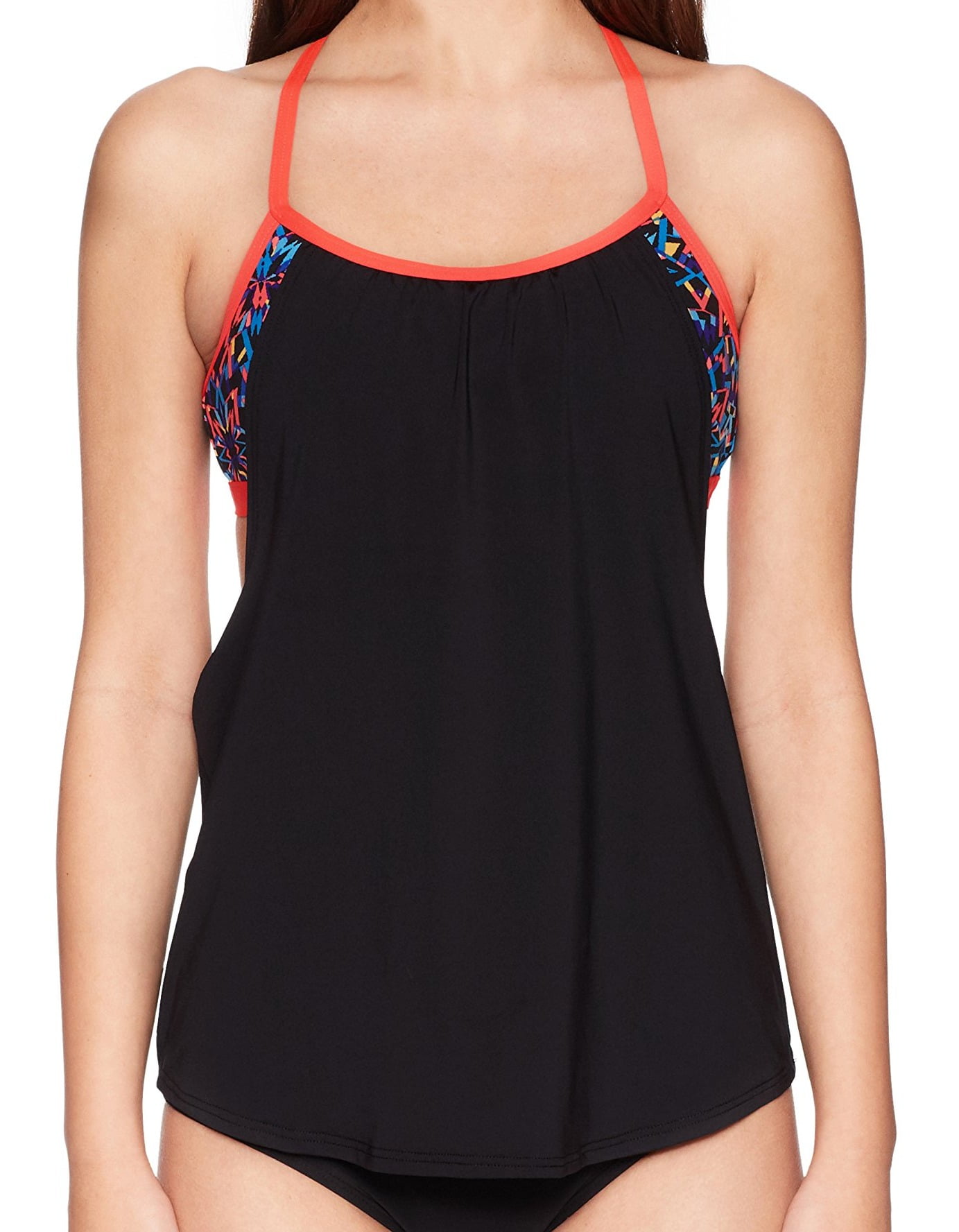 Women's Swimwear Small Tankini Top Geometric Layered S - Walmart.com