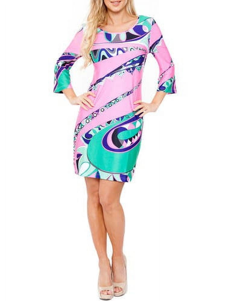 Women's Swirled Mod Mini Dress - Walmart.com