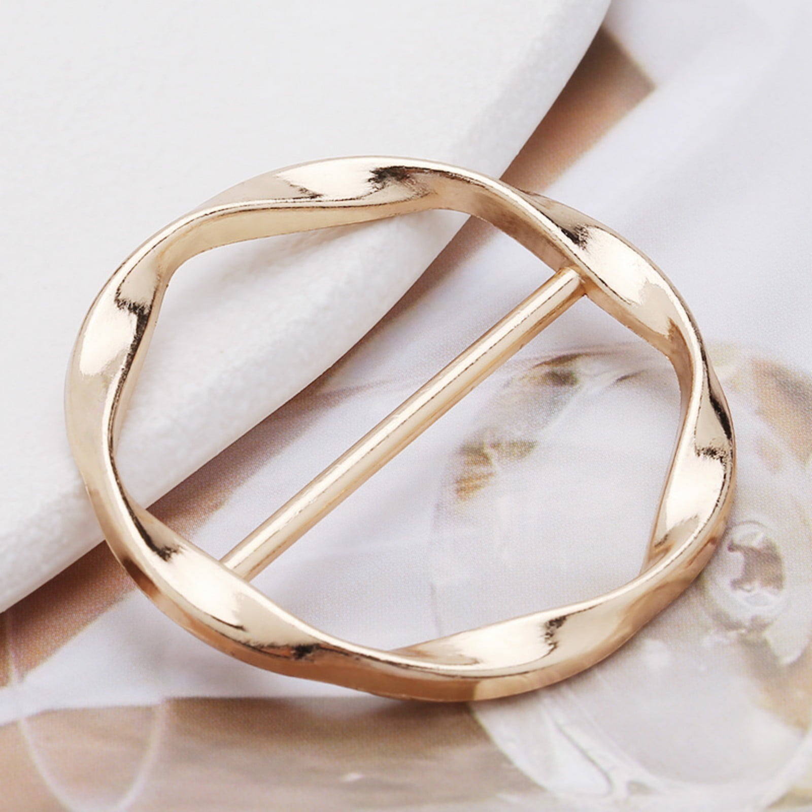 Women's T-Shirt Buckles, Scarf Ring, Belt Buckles for Women, Round ...