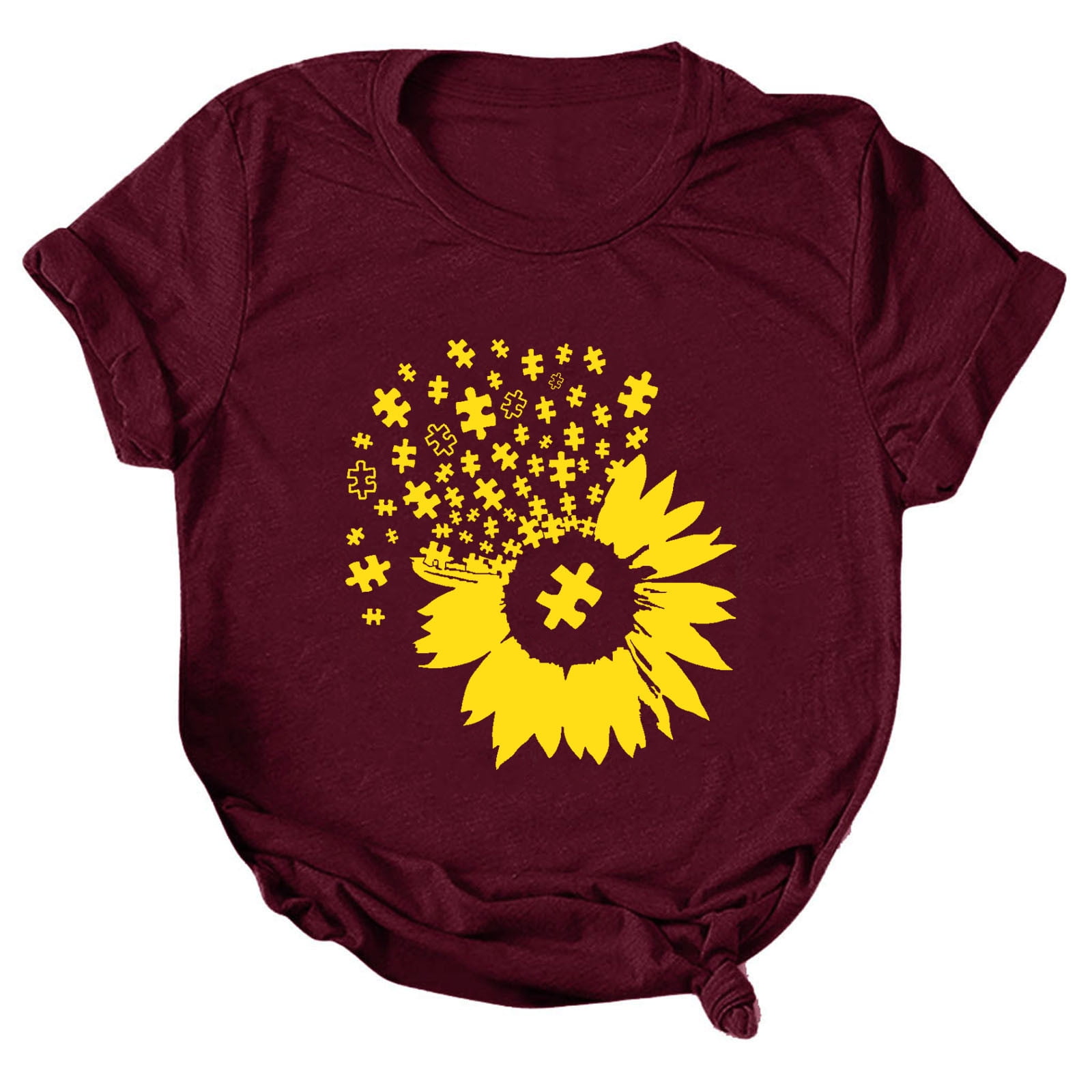 Women's T Shirts Summer Short Sleeve Shirt Letter Printing Stylish ...