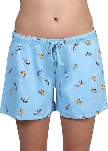 Women's Tagless 100% Cotton Prints Sleepwear Pajama Boxer Comfortable ...