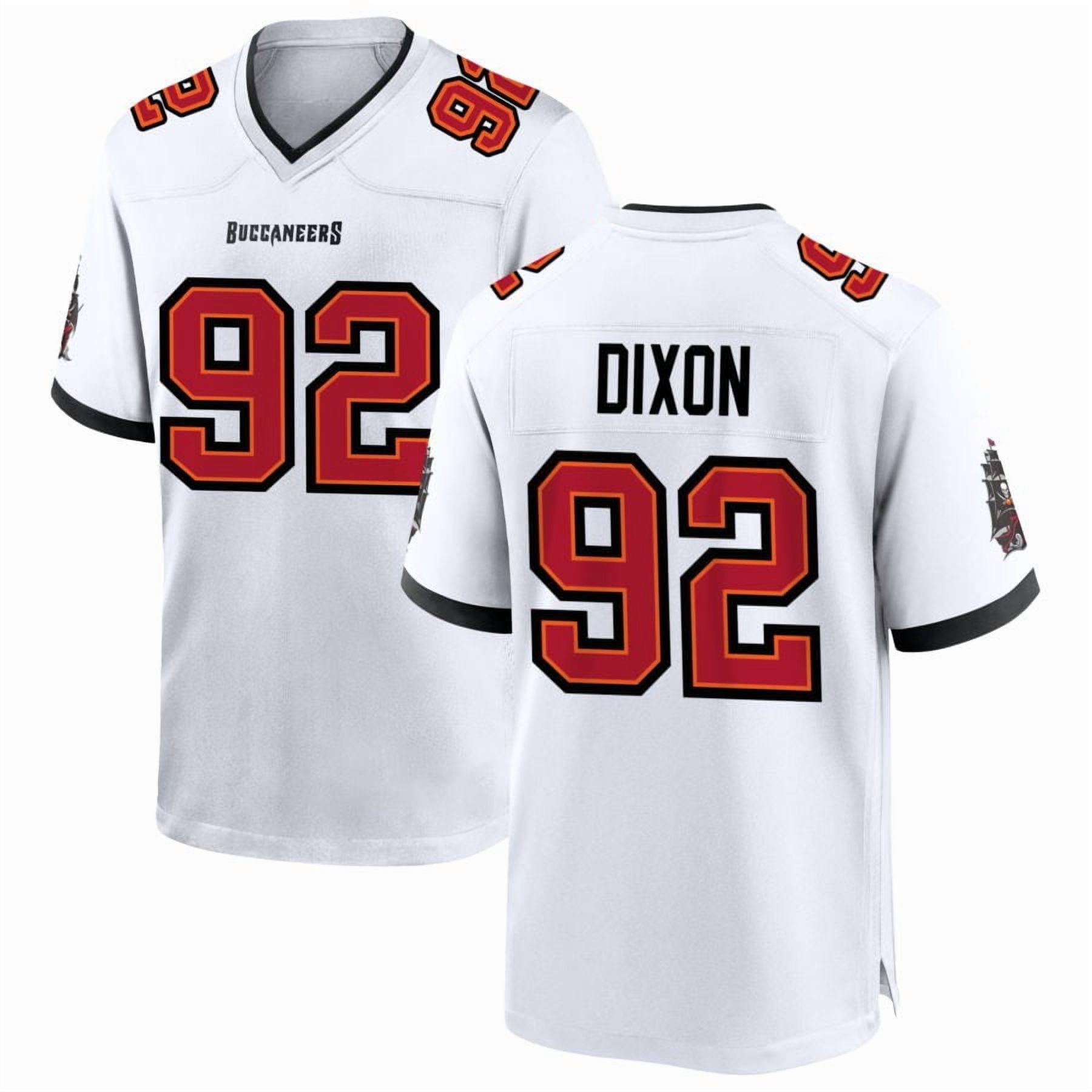 Women's Tampa Bay Dixon 92 White Sports Player Game Stitched Name ...
