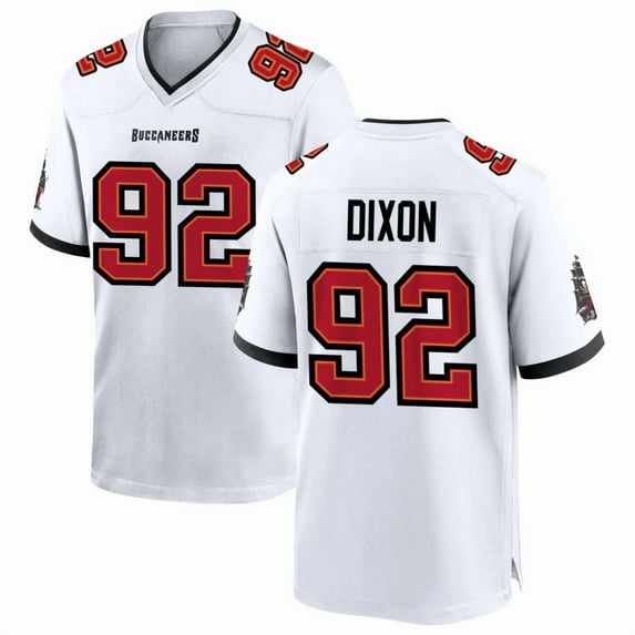 Women's Tampa Bay Dixon 92 White Sports Player Game Stitched Name ...