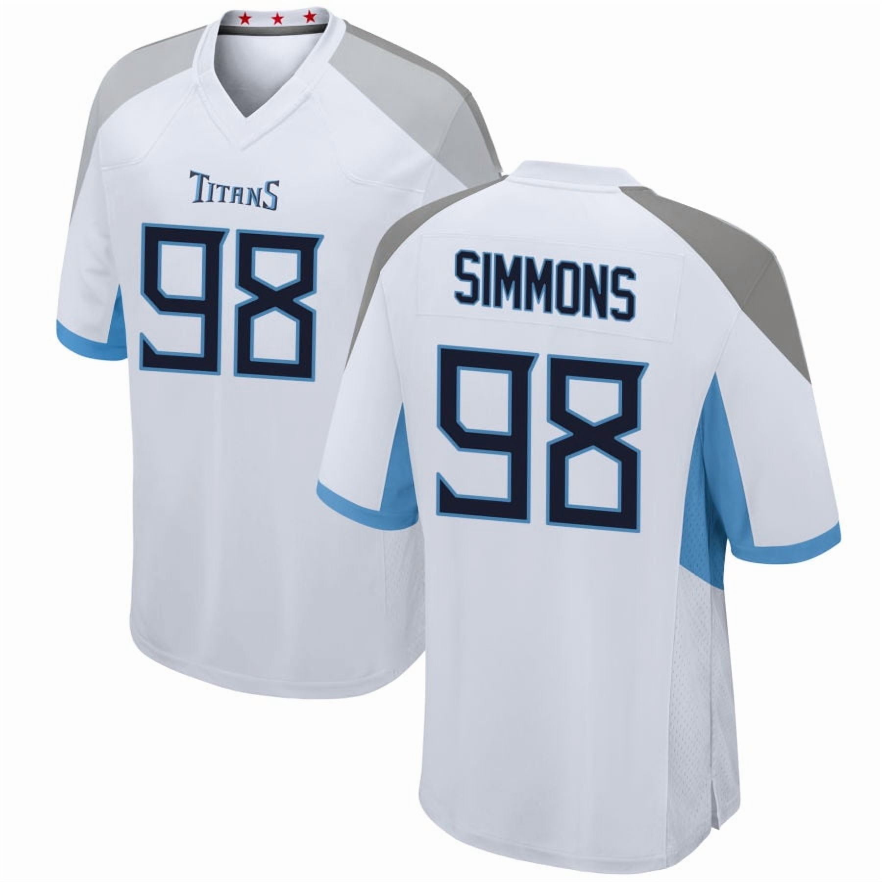 Women's Tennessee Simmons 98 White Sports Player Game Stitched Name ...