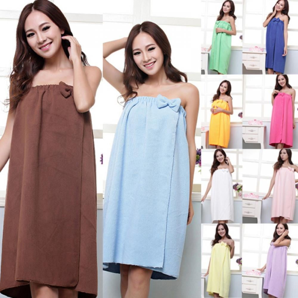 Women’s Terry Cloth Spa and Bath Towel Wrap with Adjustable Closure ...