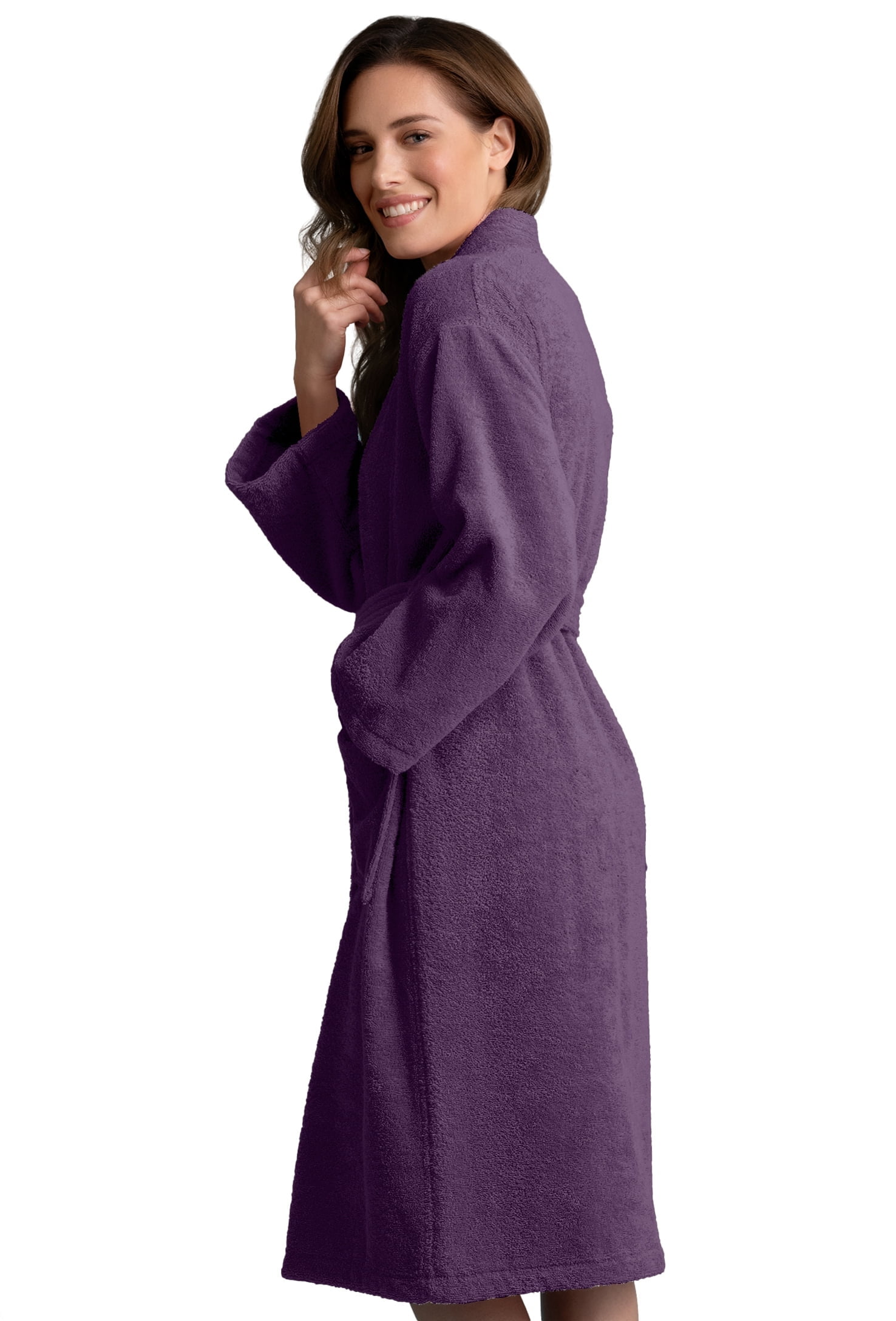 Women's Terry Cotton Kimono Bathrobe - Thick, Absorbent - Walmart.com