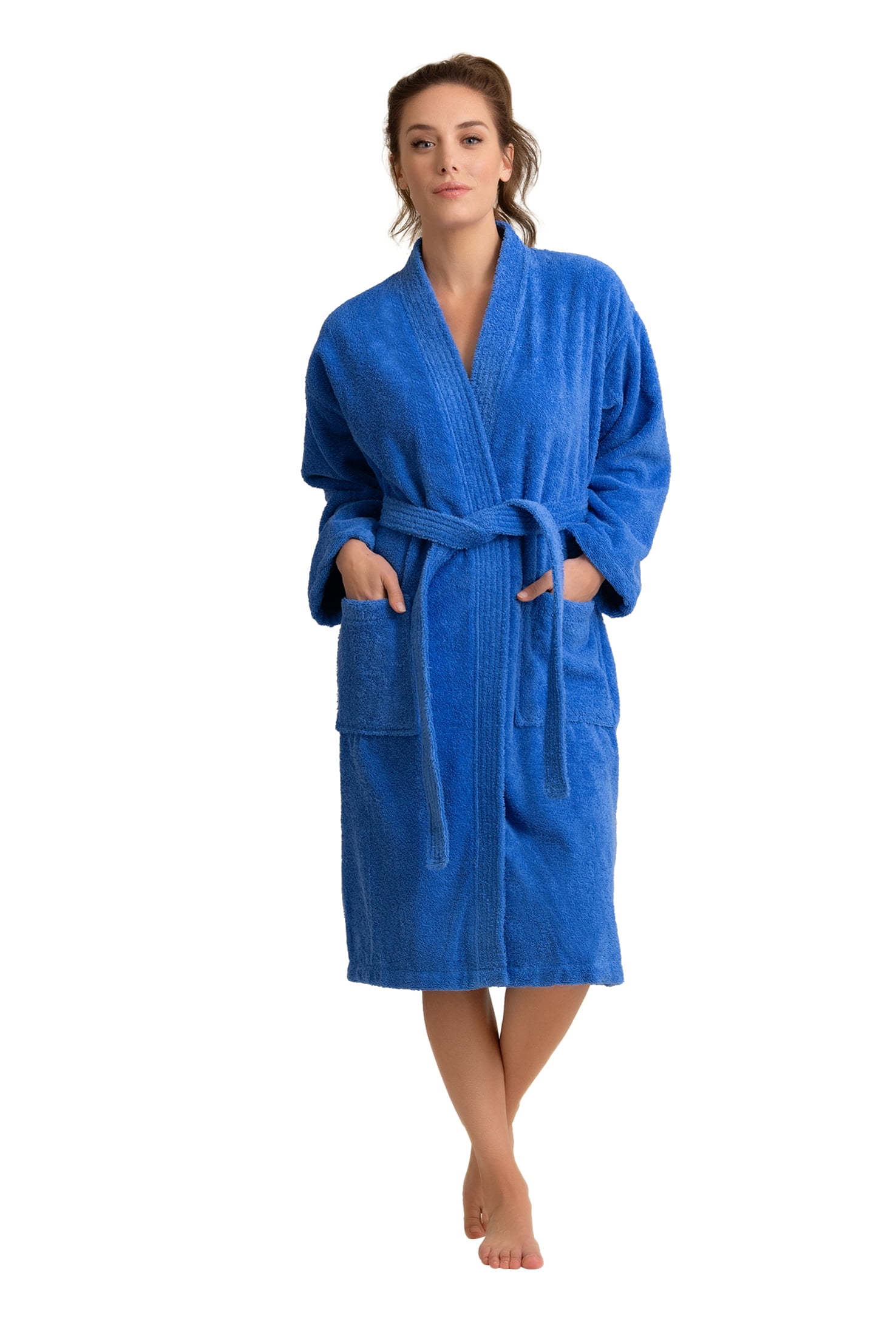 Women's Terry Cotton Kimono Bathrobe - Thick, Absorbent - Walmart.com