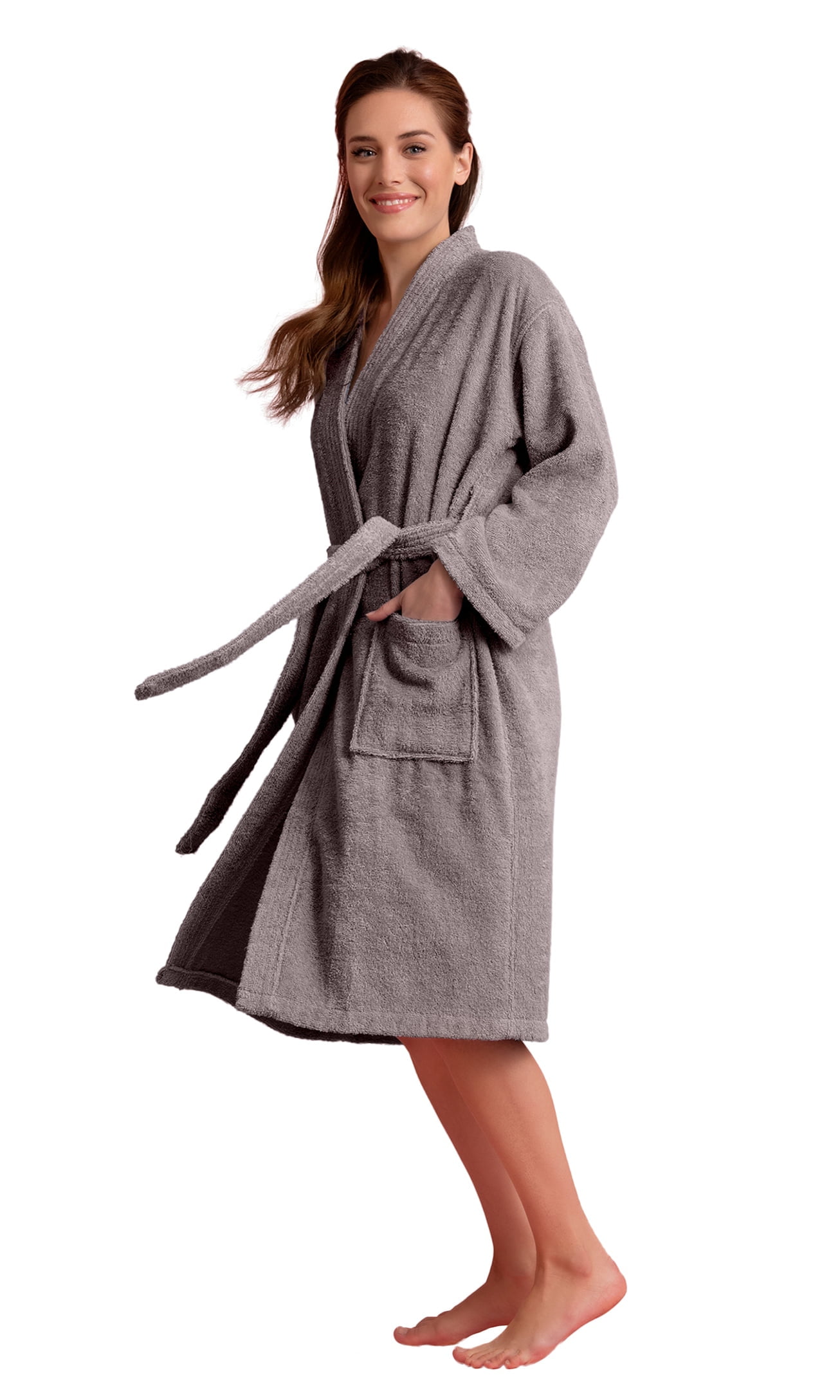 Women's Terry Cotton Kimono Bathrobe - Thick, Absorbent - Walmart.com