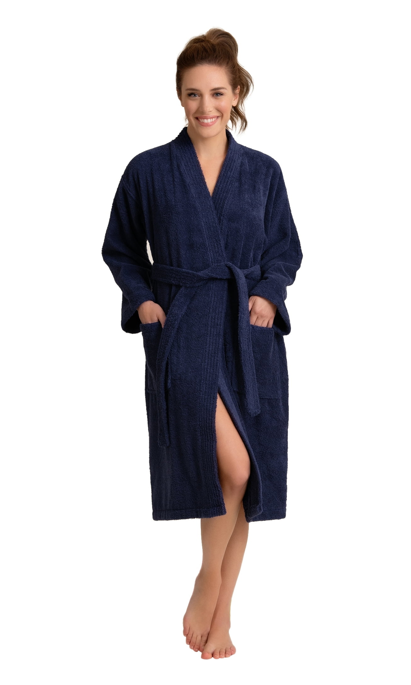 Women's Terry Cotton Kimono Bathrobe - Thick, Absorbent - Walmart.com