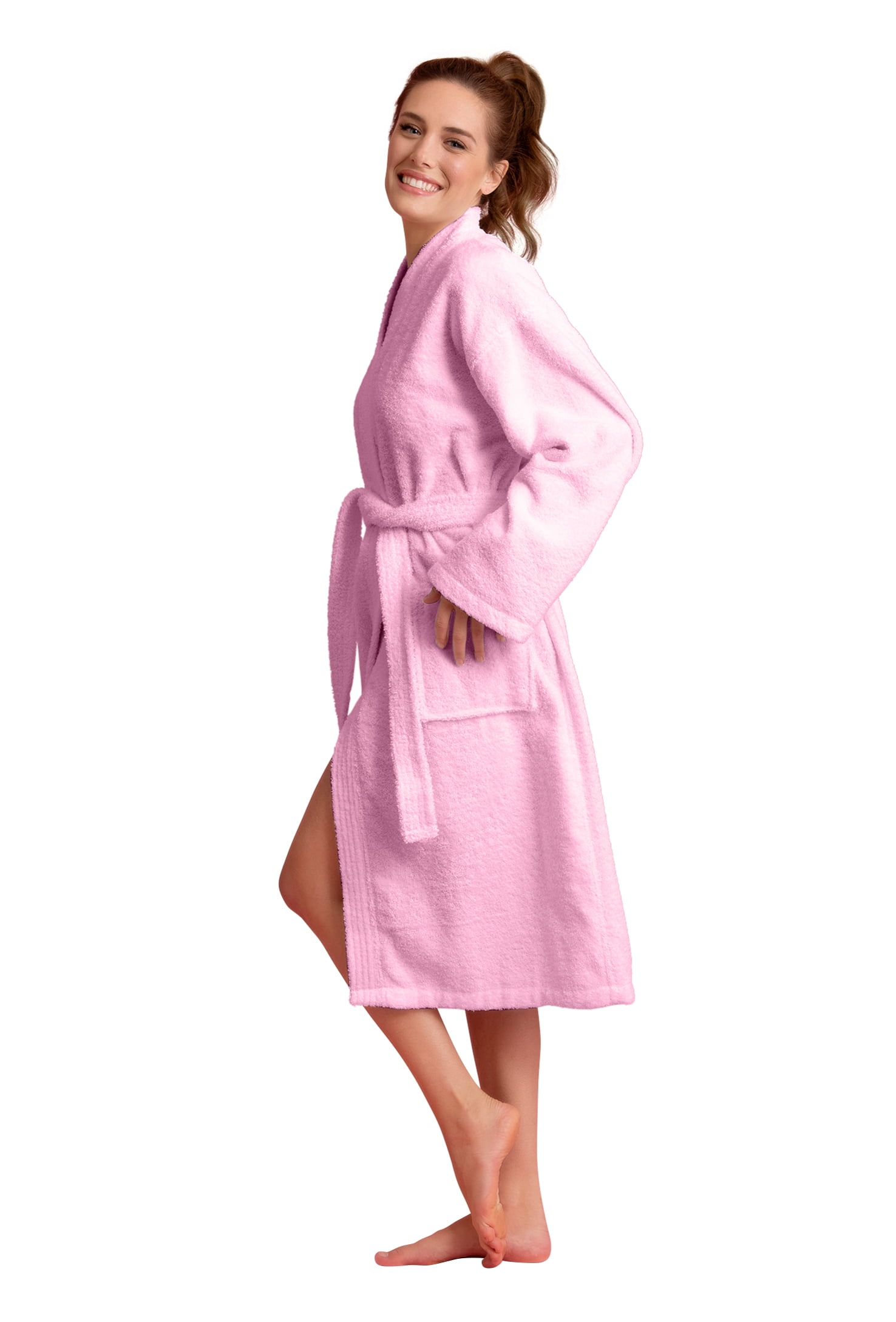 Women's Terry Cotton Kimono Bathrobe - Thick, Absorbent - Walmart.com
