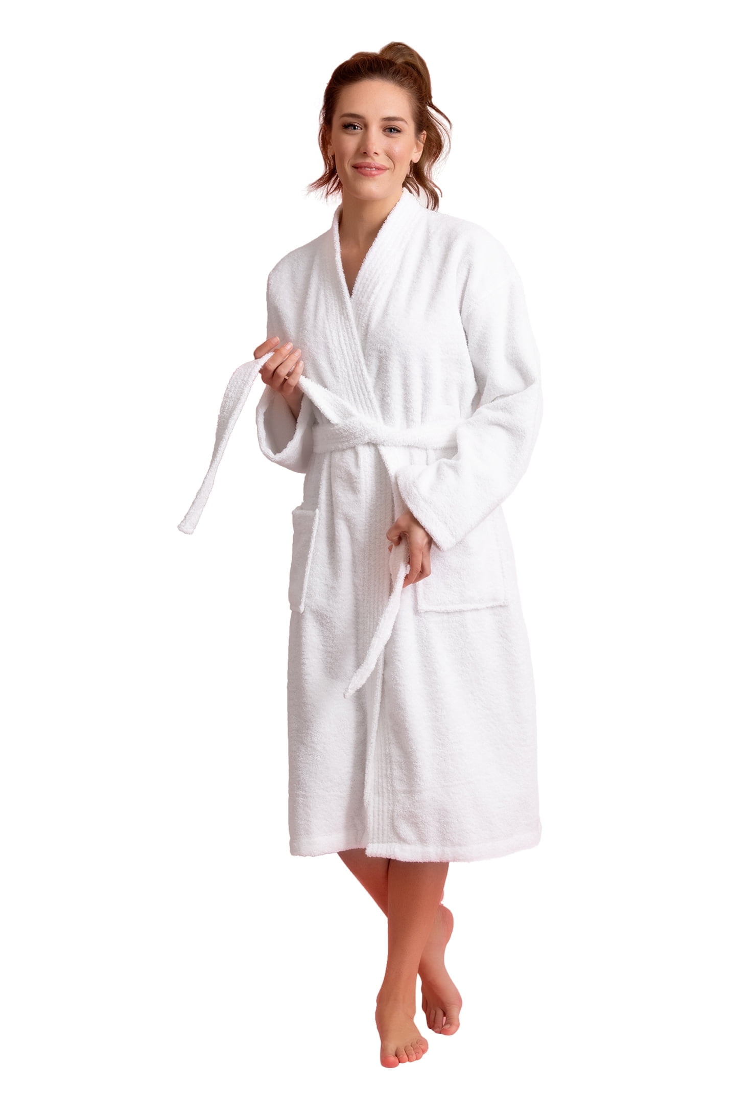 Women's Terry Cotton Kimono Bathrobe - Thick, Absorbent - Walmart.com