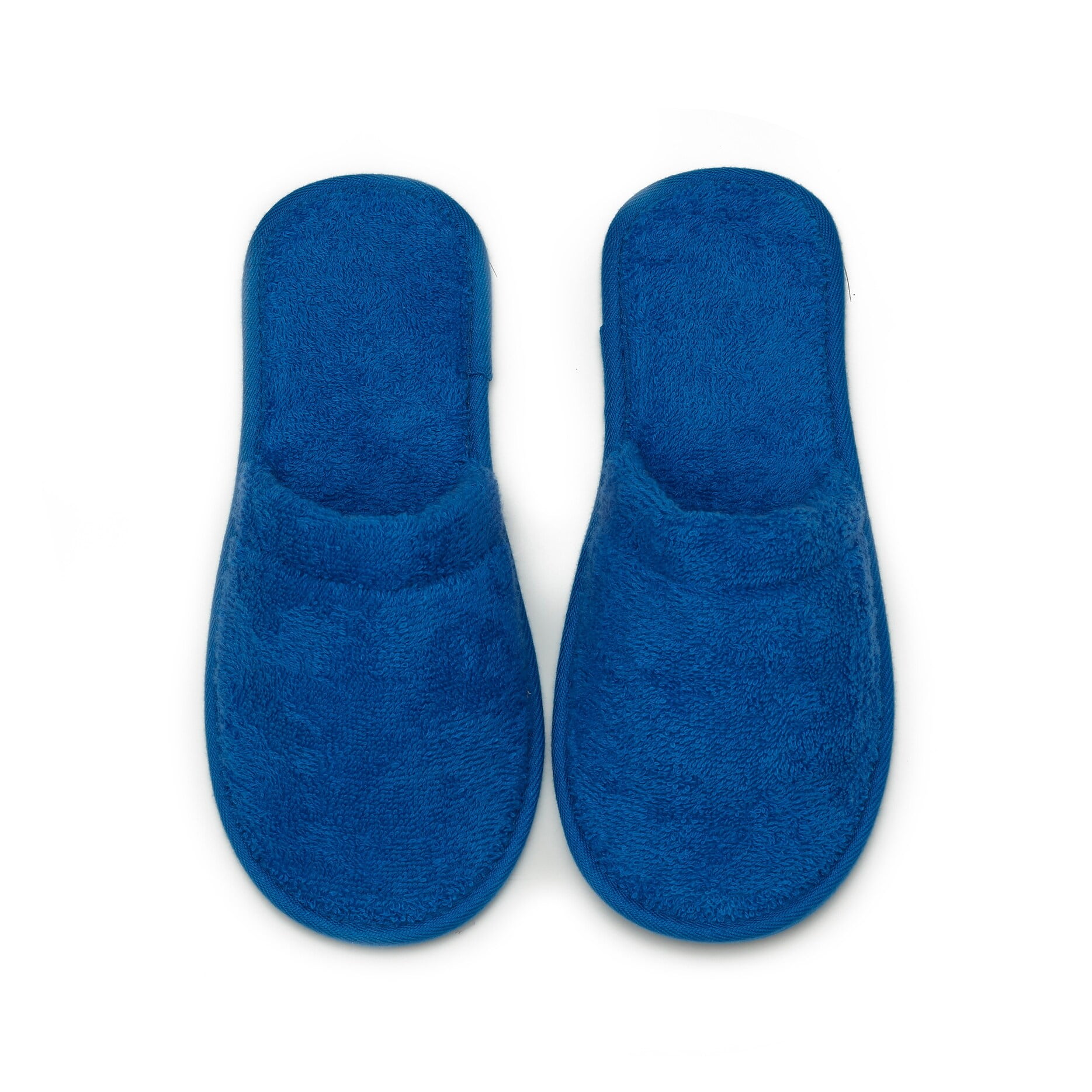 Women's Terry Cotton Spa Bath Slippers Royal Blue - Small - Walmart.com