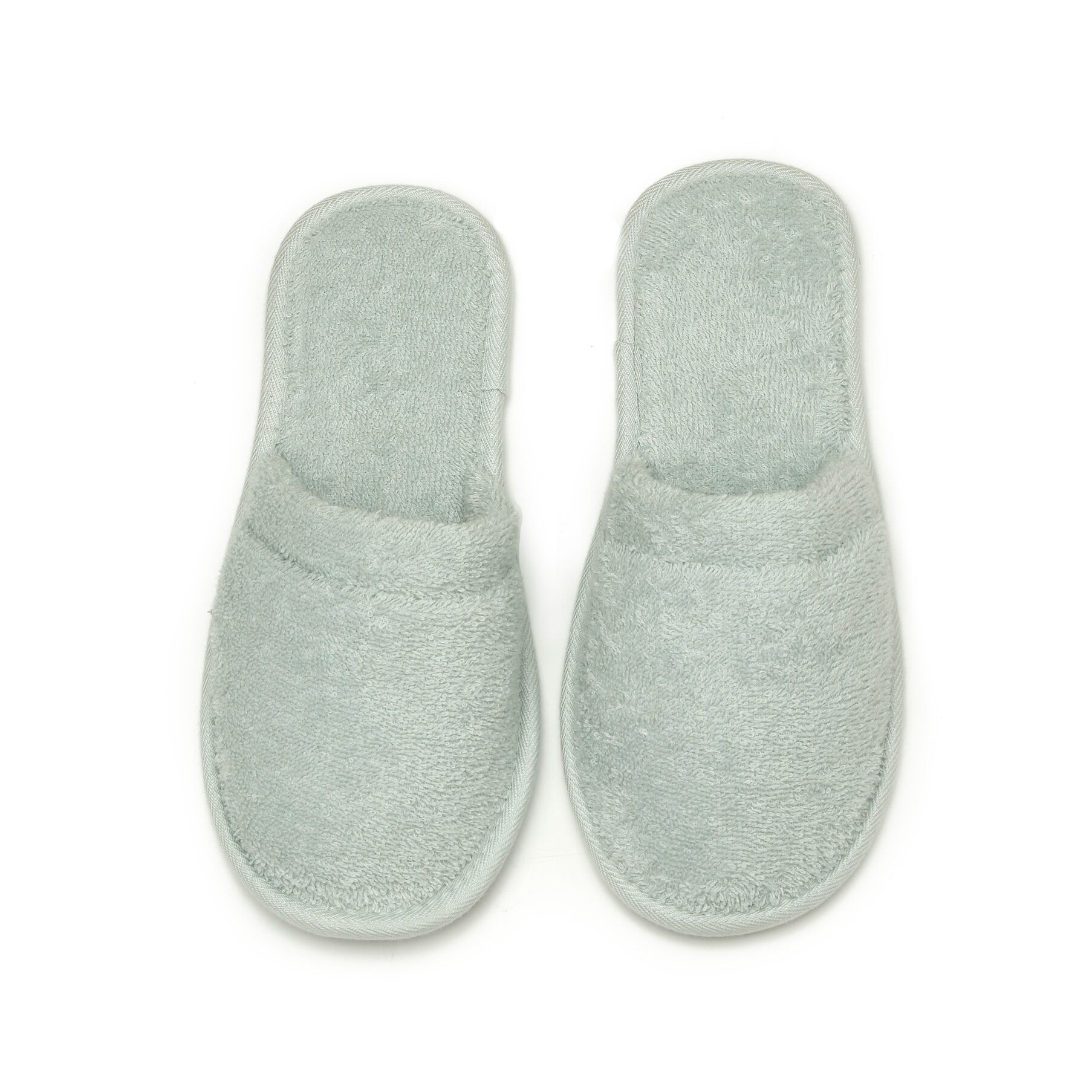 Women's Terry Cotton Spa Bath Slippers Seafoam - Small - Walmart.com