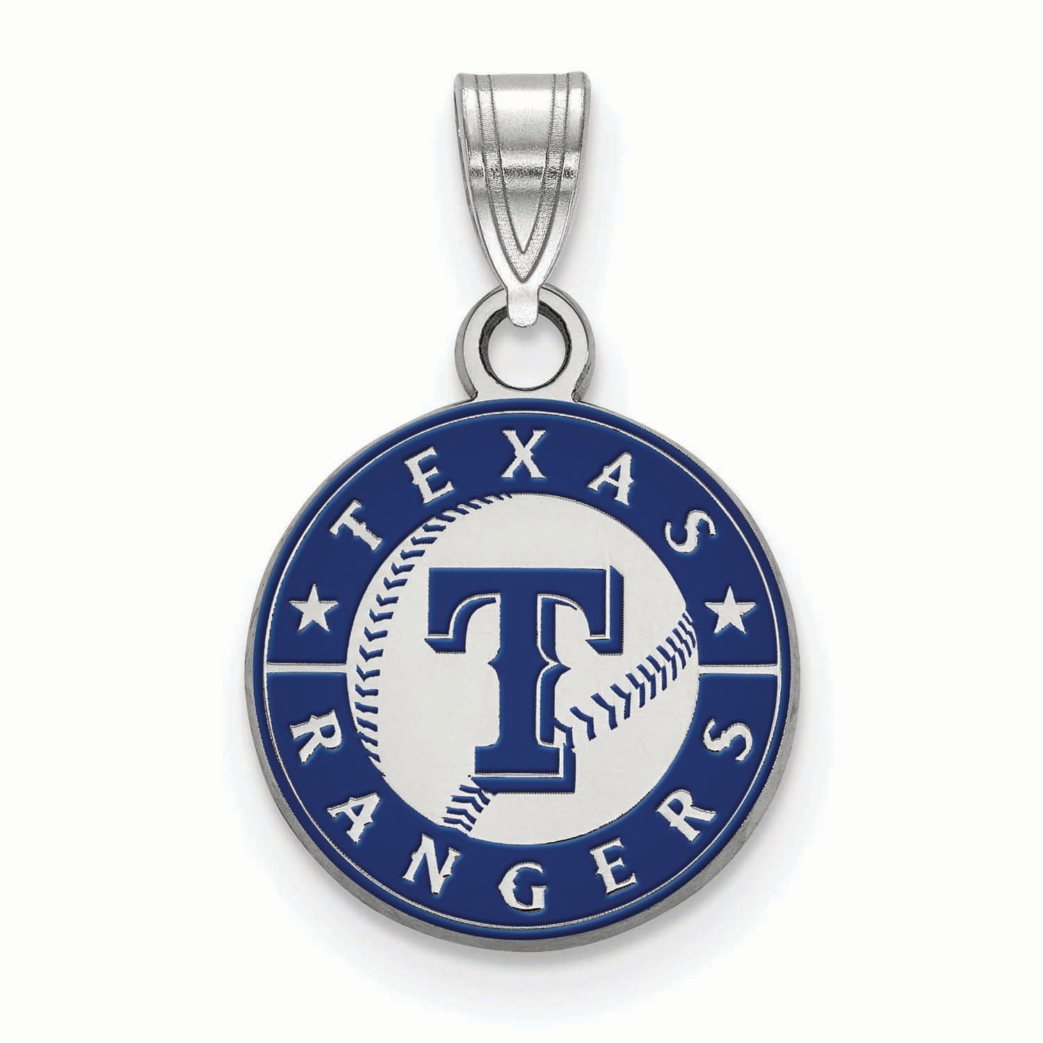 Women's Texas Rangers Silver Enamel Pendant - Walmart.com