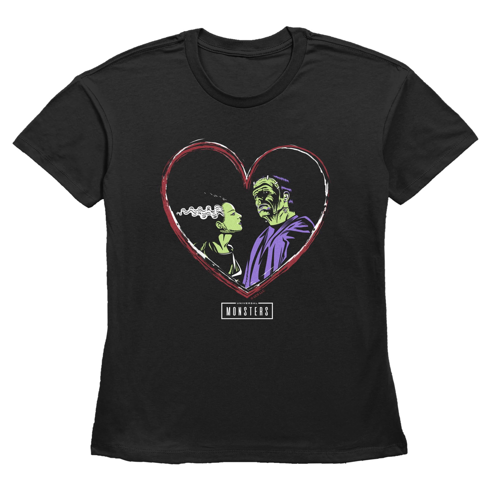 Women's The Bride of Frankenstein Freaky Couple Graphic T-Shirt ...