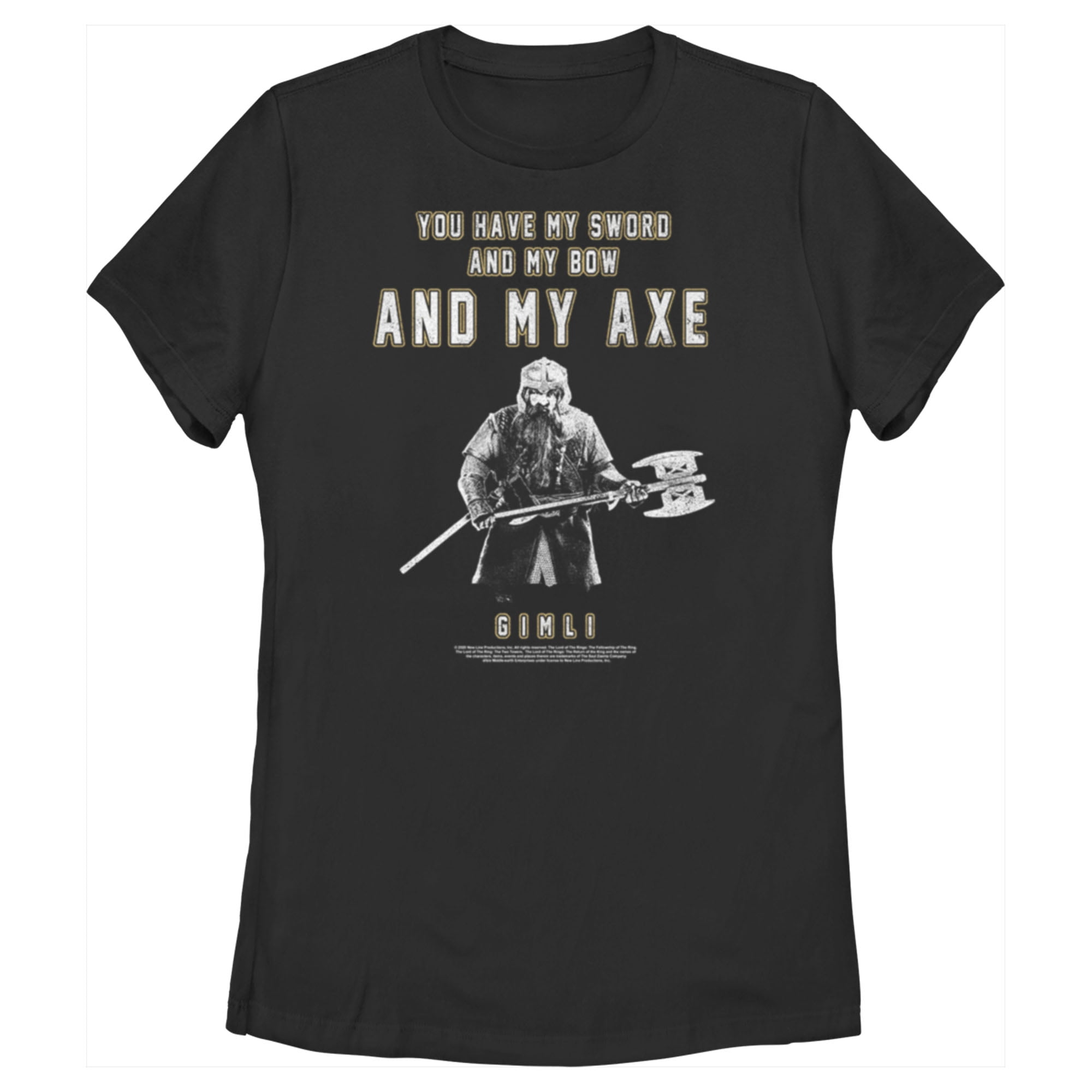 Women's The Lord of the Rings Fellowship of the Ring Gimli You Have My ...