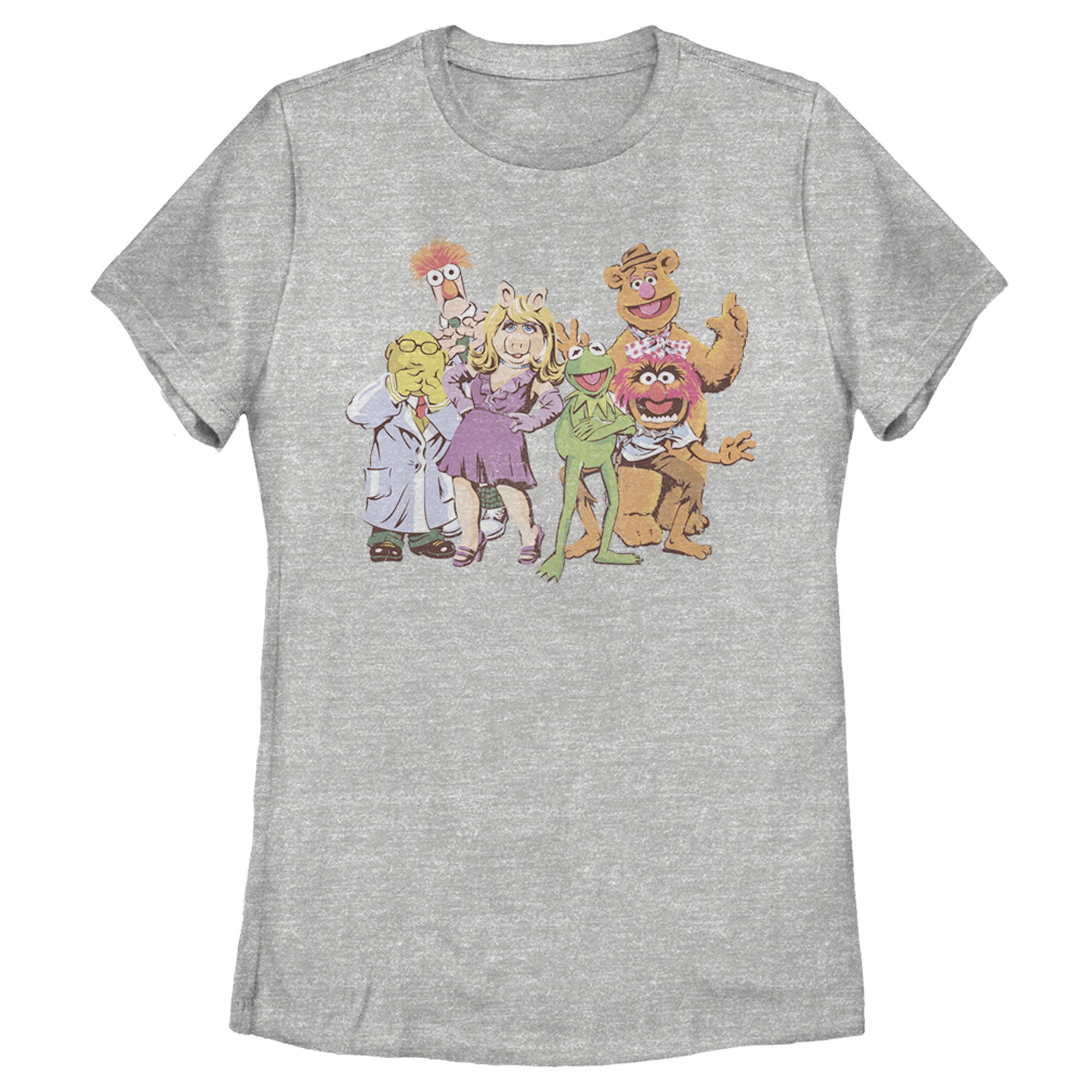 Women's The Muppets Group Shot Graphic Tee Athletic Heather X Large ...