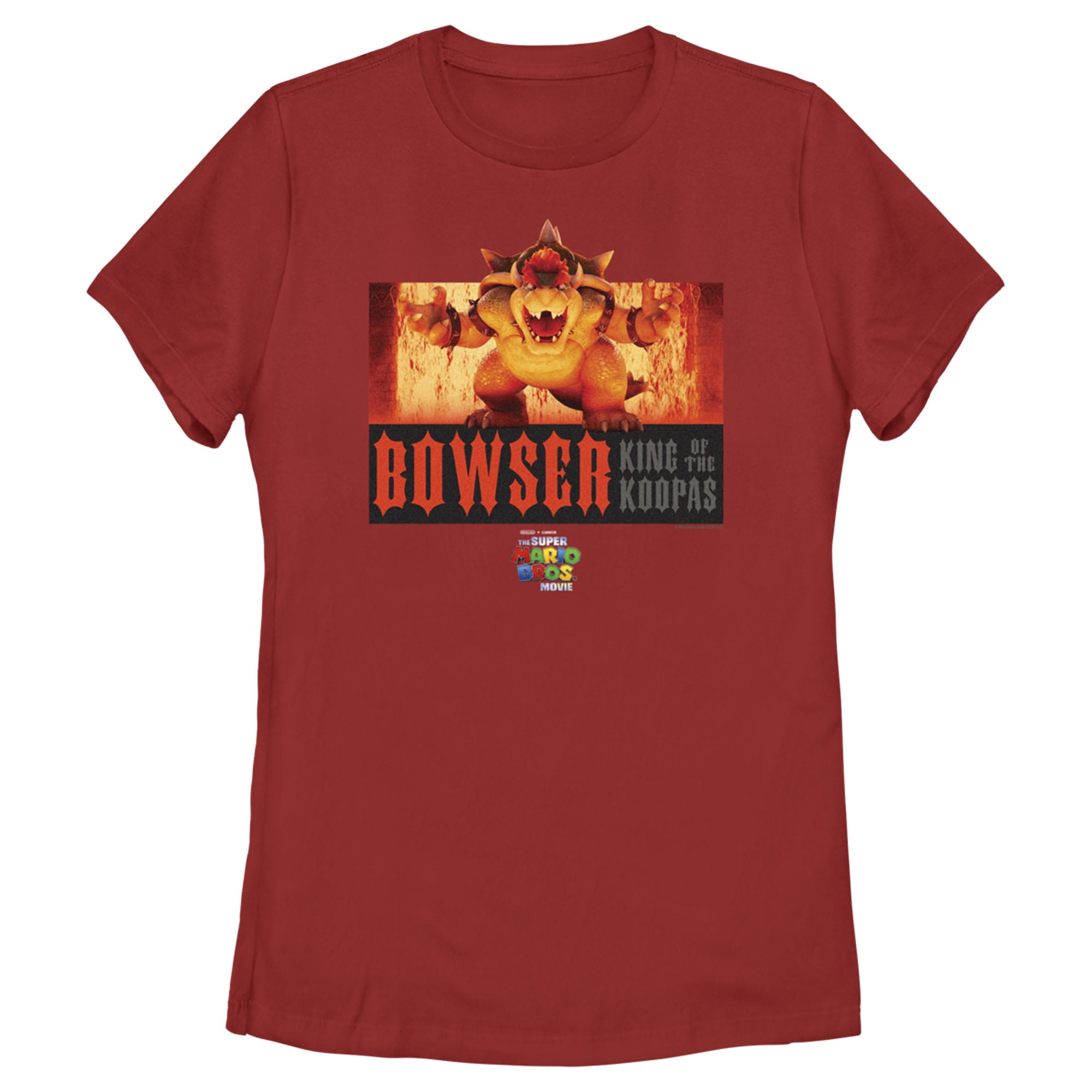 Women's The Super Mario Bros. Movie Bowser King of the Koopas Fire ...